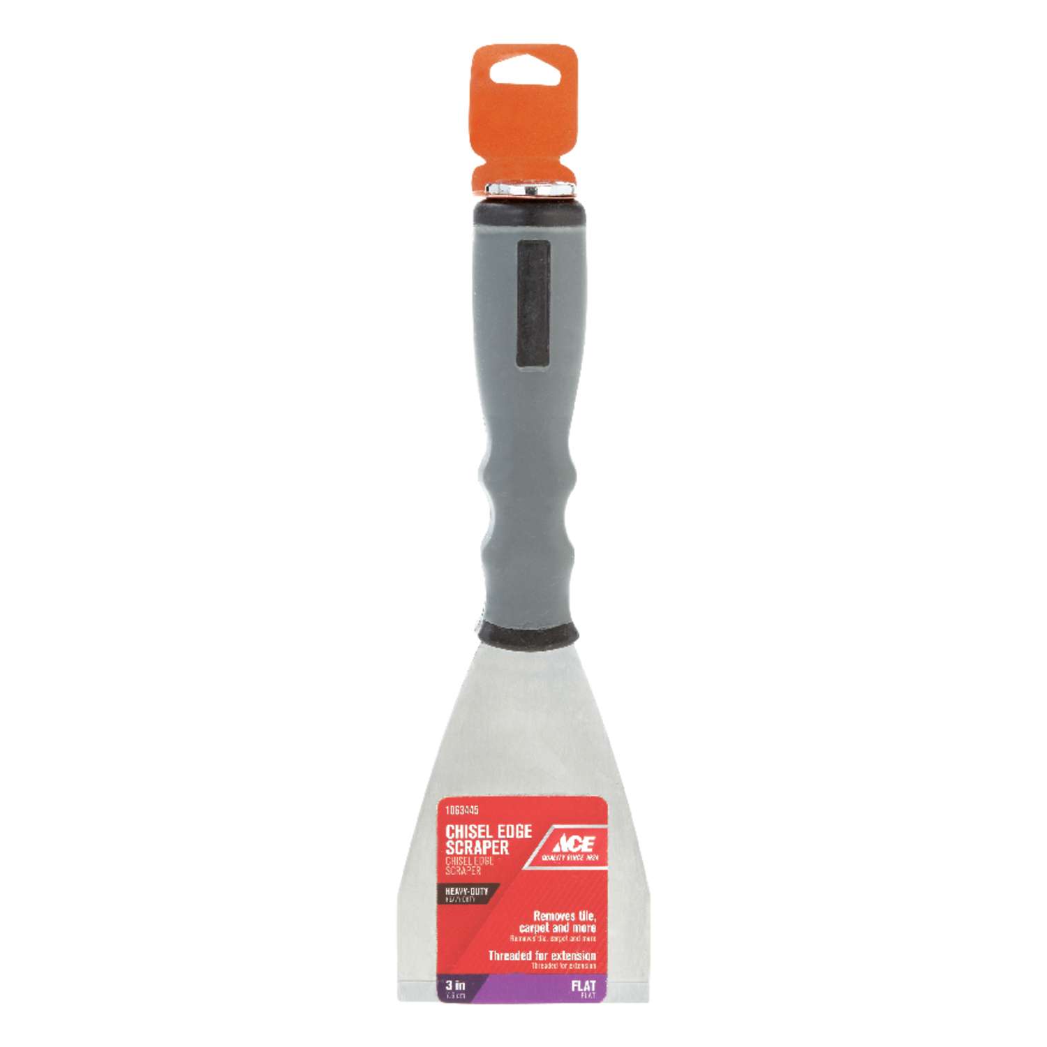 Ace 3 in. W Stainless Steel Chiseled-Edge Flat Scraper - Ace Hardware