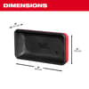 Milwaukee PACKOUT SHOP STORAGE Garage Organizer Magnetic Tray Black/Red ...