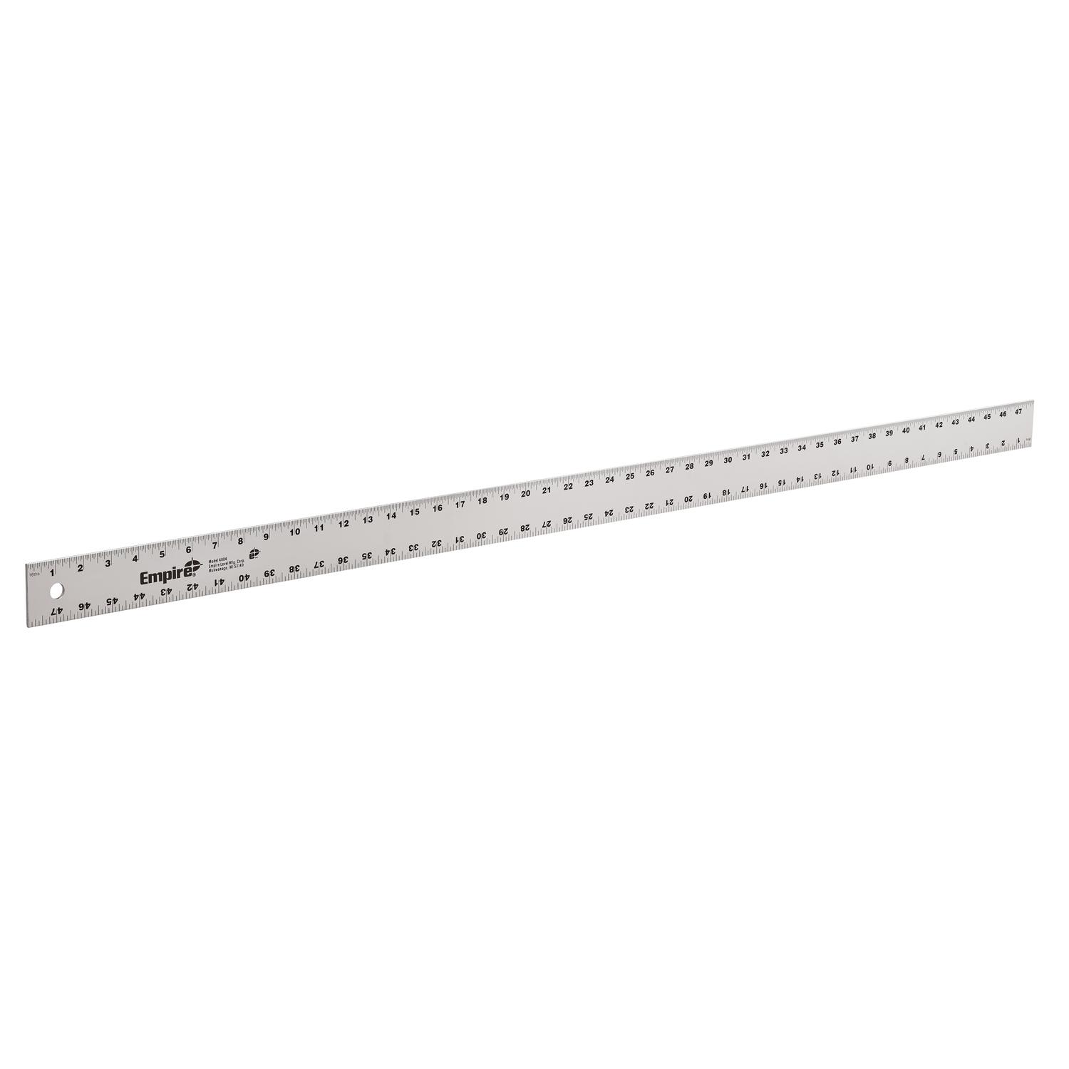 Empire 48 in. L X 2 in. W Aluminum Heavy-Duty Straight-Edge Ruler SAE ...