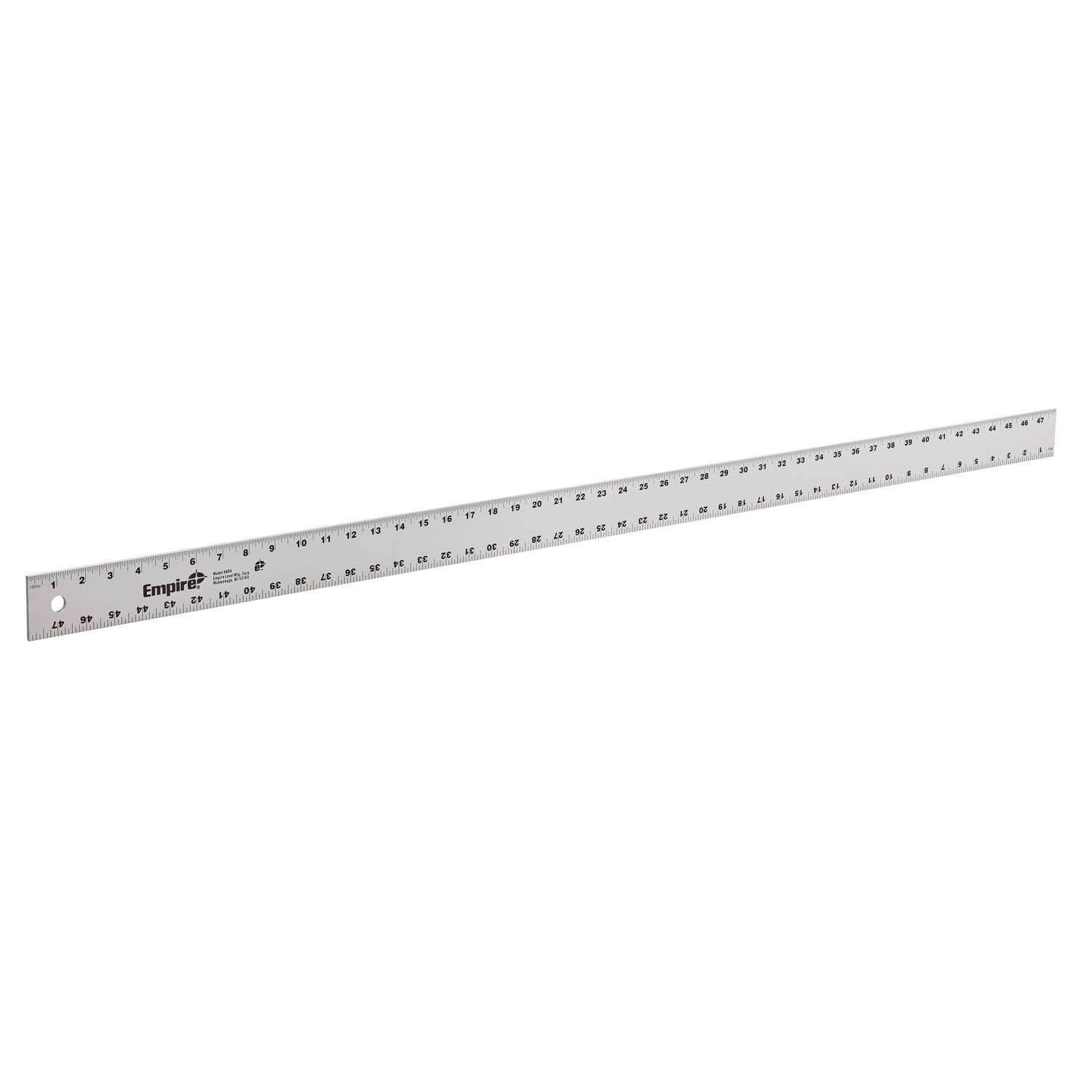 Empire 48 in. L X 2 in. W Aluminum Heavy-Duty Straight-Edge Ruler SAE ...