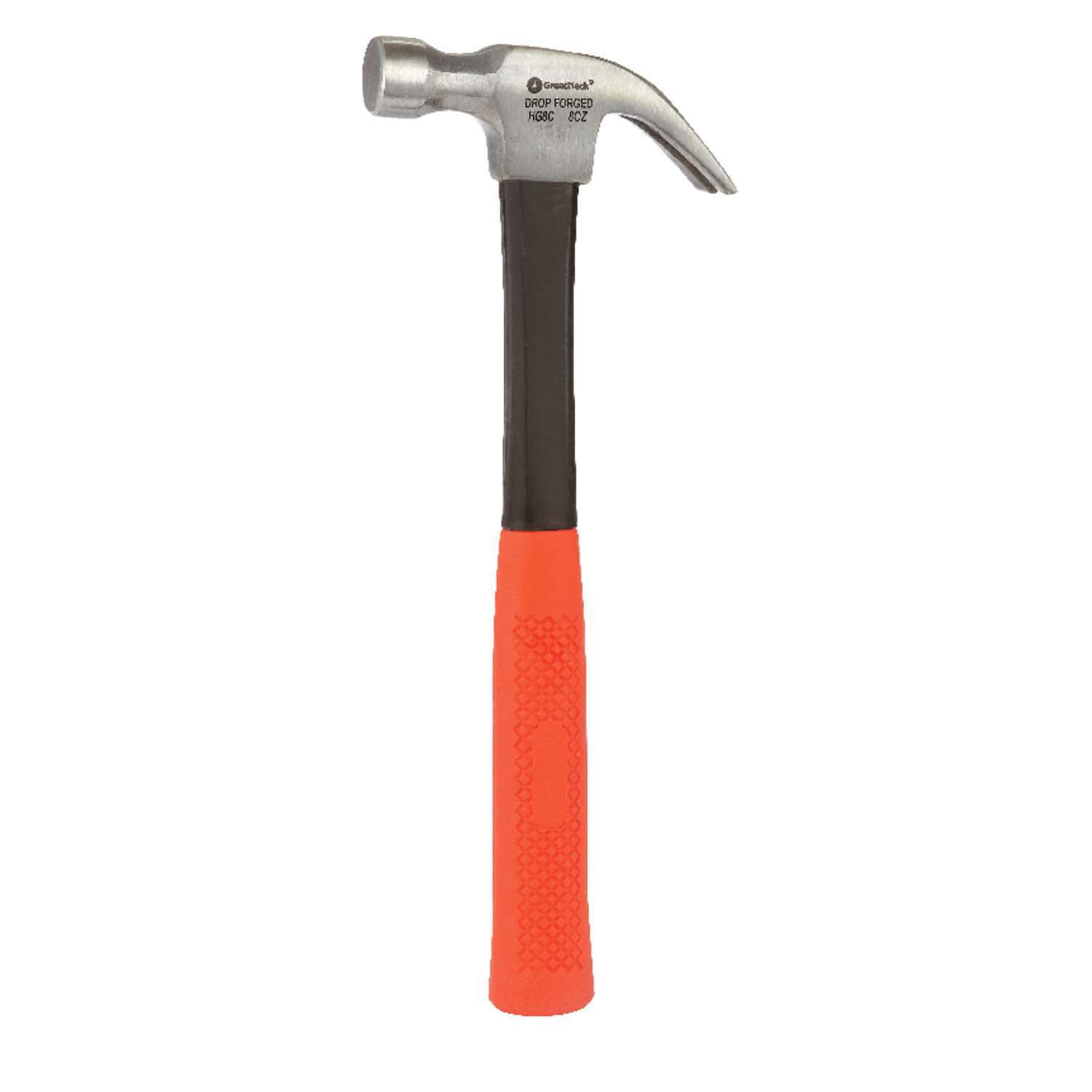 Great Neck 8 oz Milled Face Curved Claw Hammer Fiberglass Handle - Ace ...