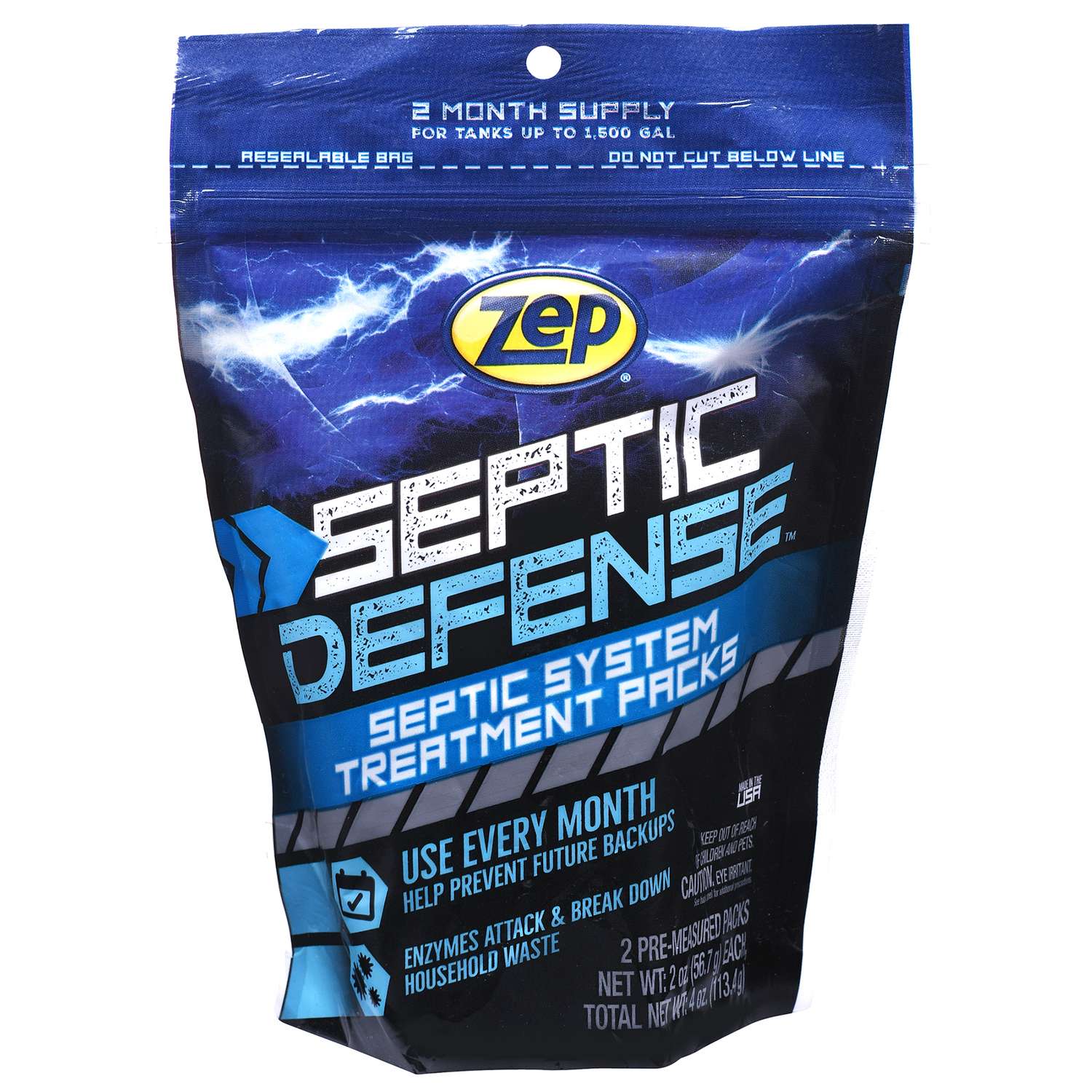 Zep Septic Defense Powder Septic Tank Treatment 4 oz - Ace Hardware