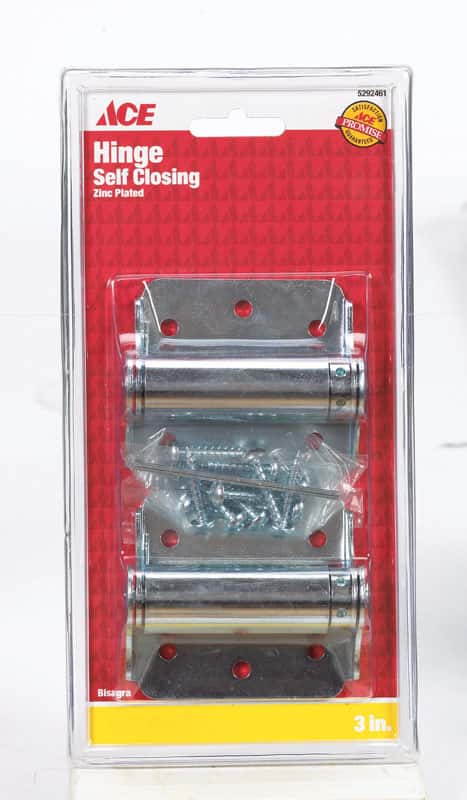 Ace 3 in. L Zinc-Plated Screen/Storm Self Closing Hinge 2 pk - Ace Hardware
