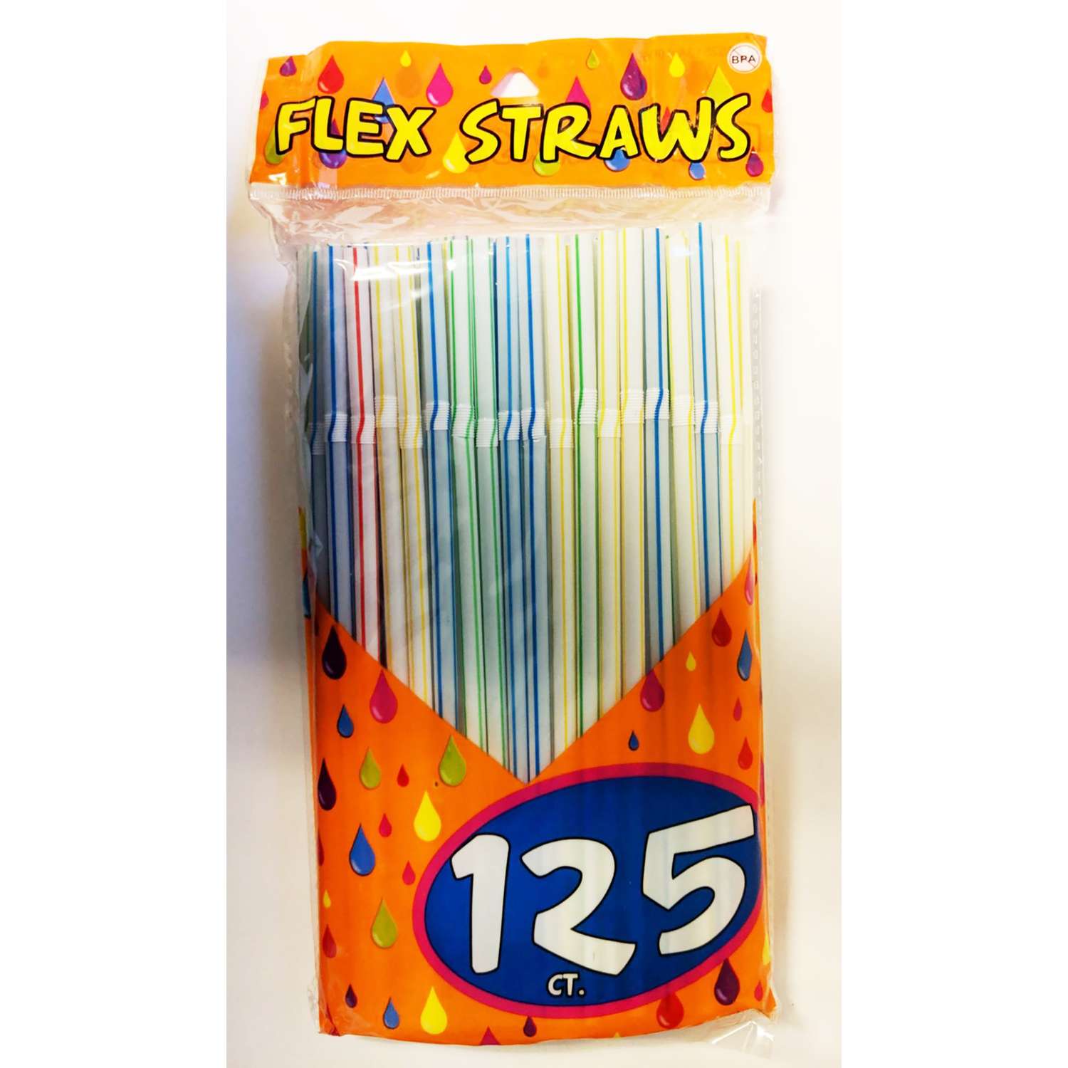 Jacent Assorted Plastic Striped Straws - Ace Hardware