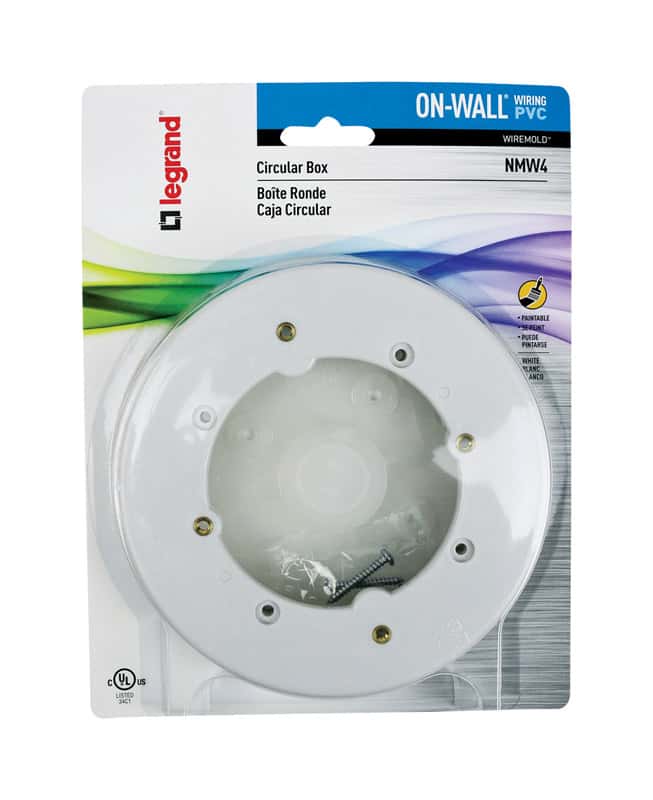 Legrand Round PVC 1 gang Electrical Box White - Ace Hardware