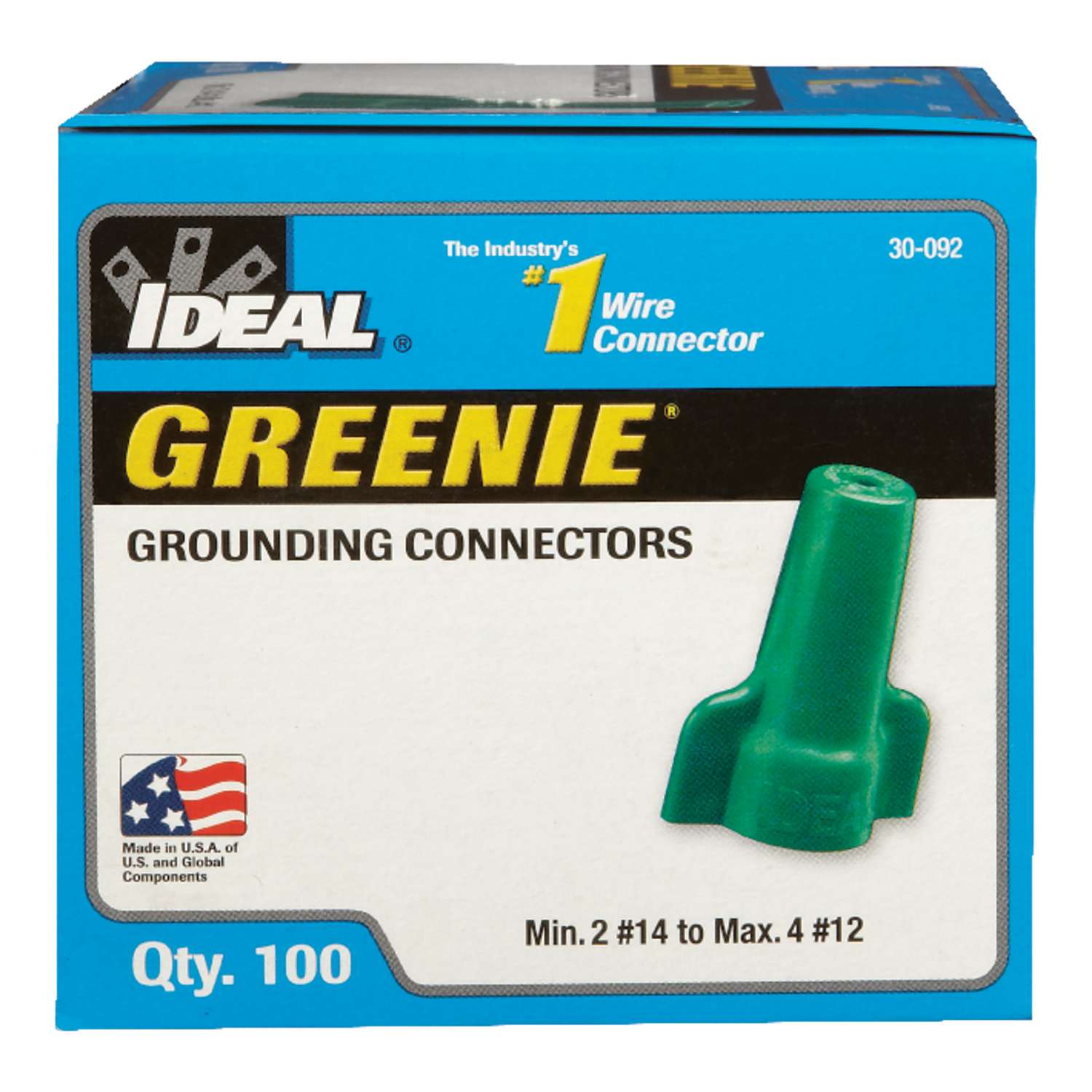 Ideal Greenie Insulated Grounding Connector Green 100 pk - Ace Hardware