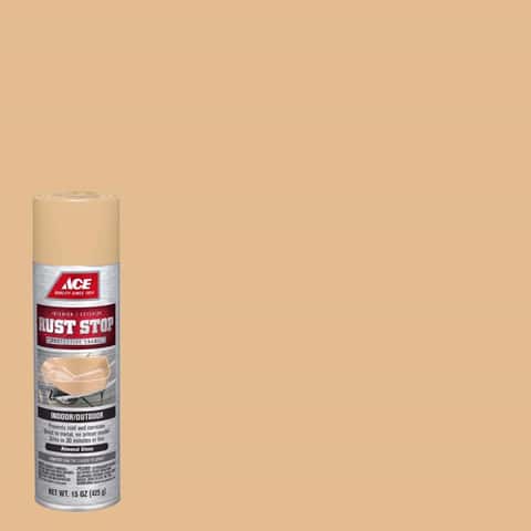 Ace Rust Stop Gloss Almond Protective Enamel Spray Paint 15 oz Mfr ...
