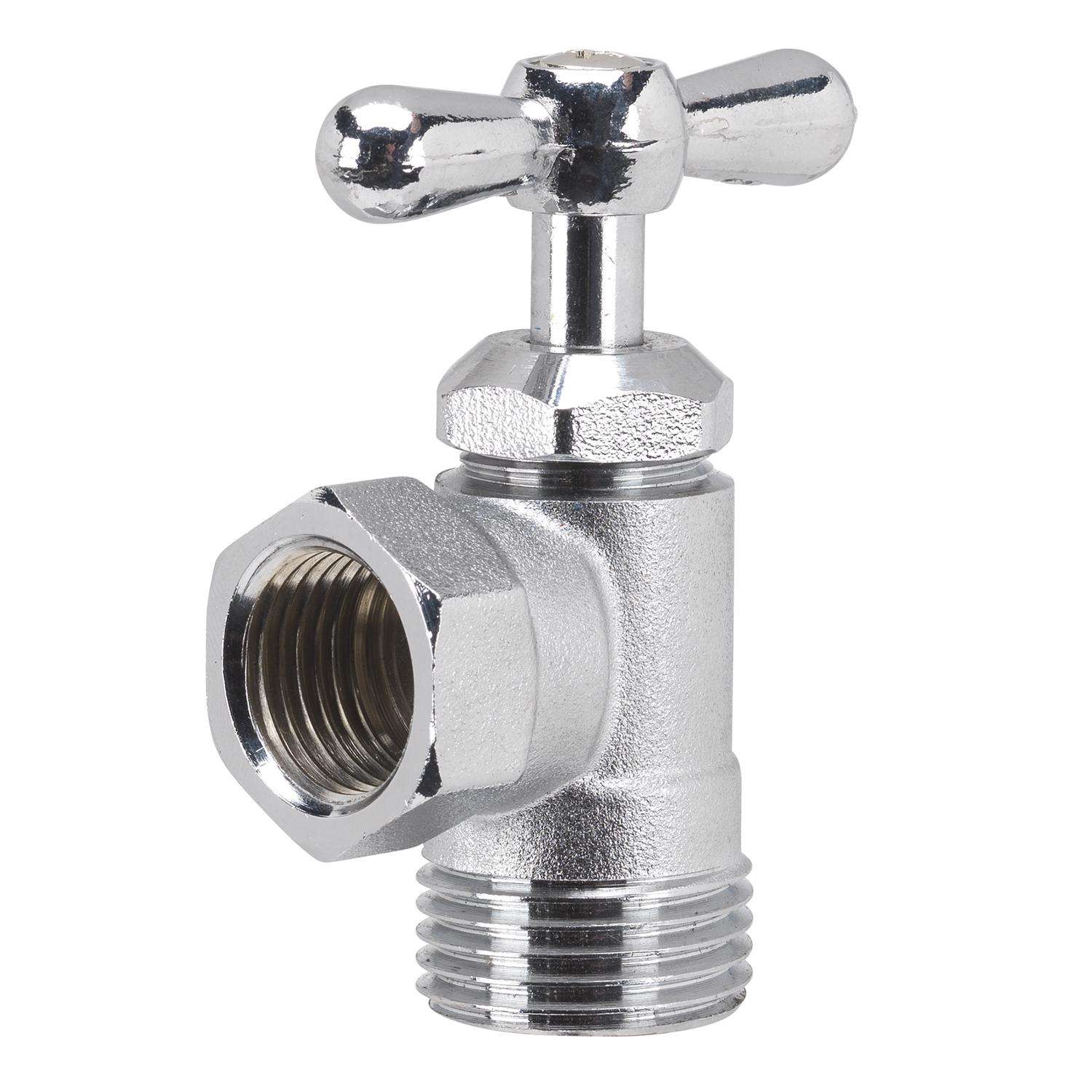 Homewerks 1/2 in. FIP pc X 3/4 in. MHT Brass Washing Machine Valve ...