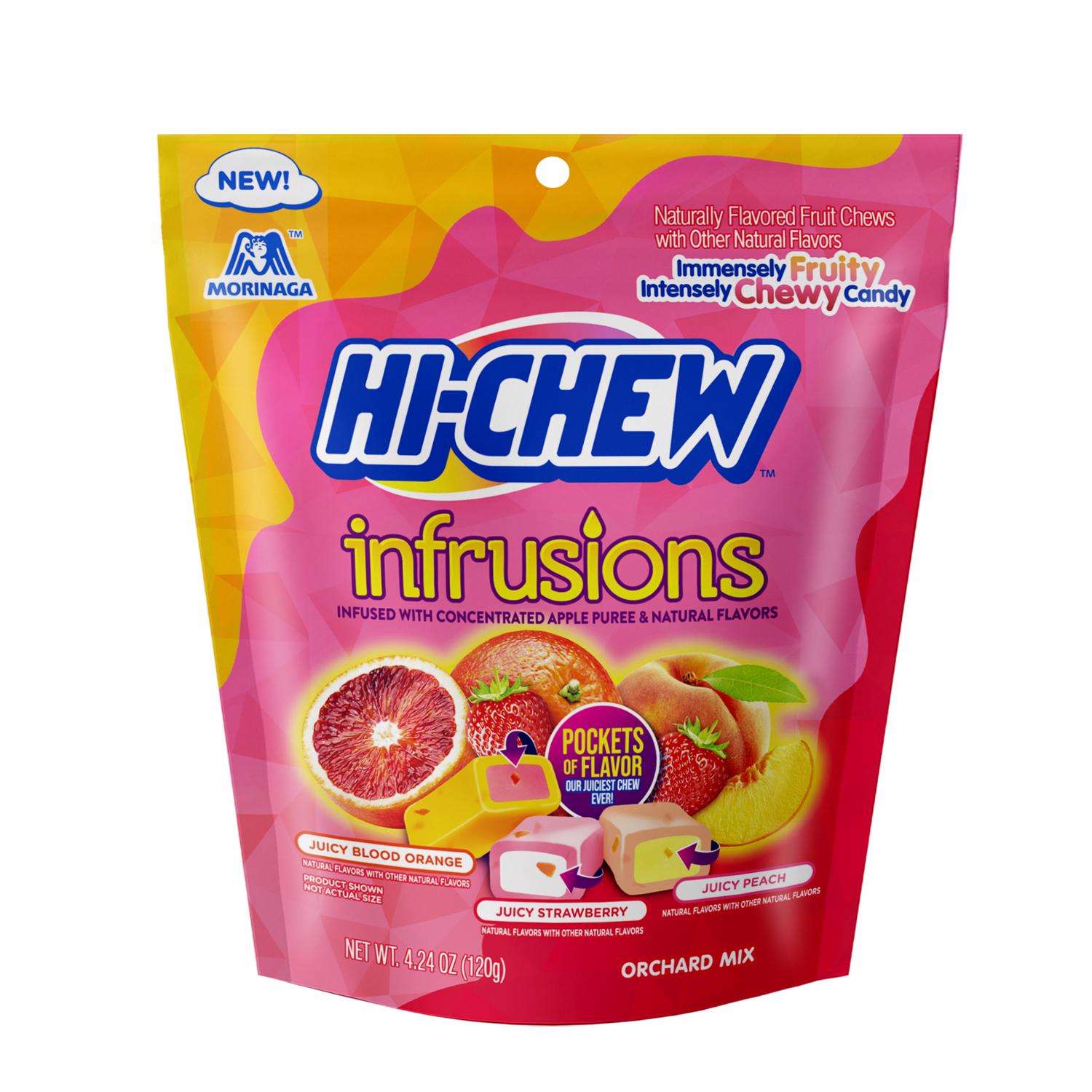 Hi-Chew Infrusions Orchard Mix Blood Orange/Peach/Strawberry Candy 4.24 ...