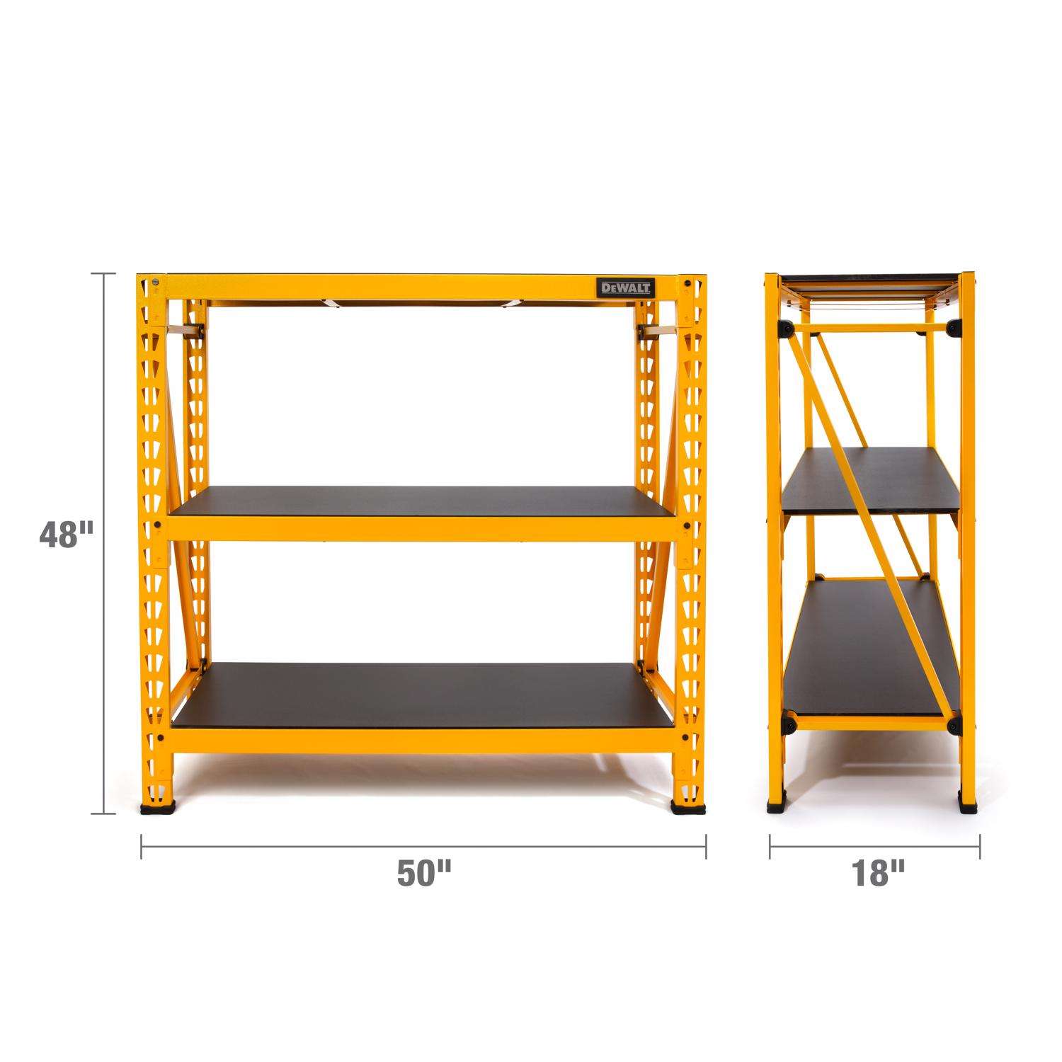 DeWalt 48 in. H X 50 in. W X 18 in. D Yellow Steel Storage Rack - Ace ...