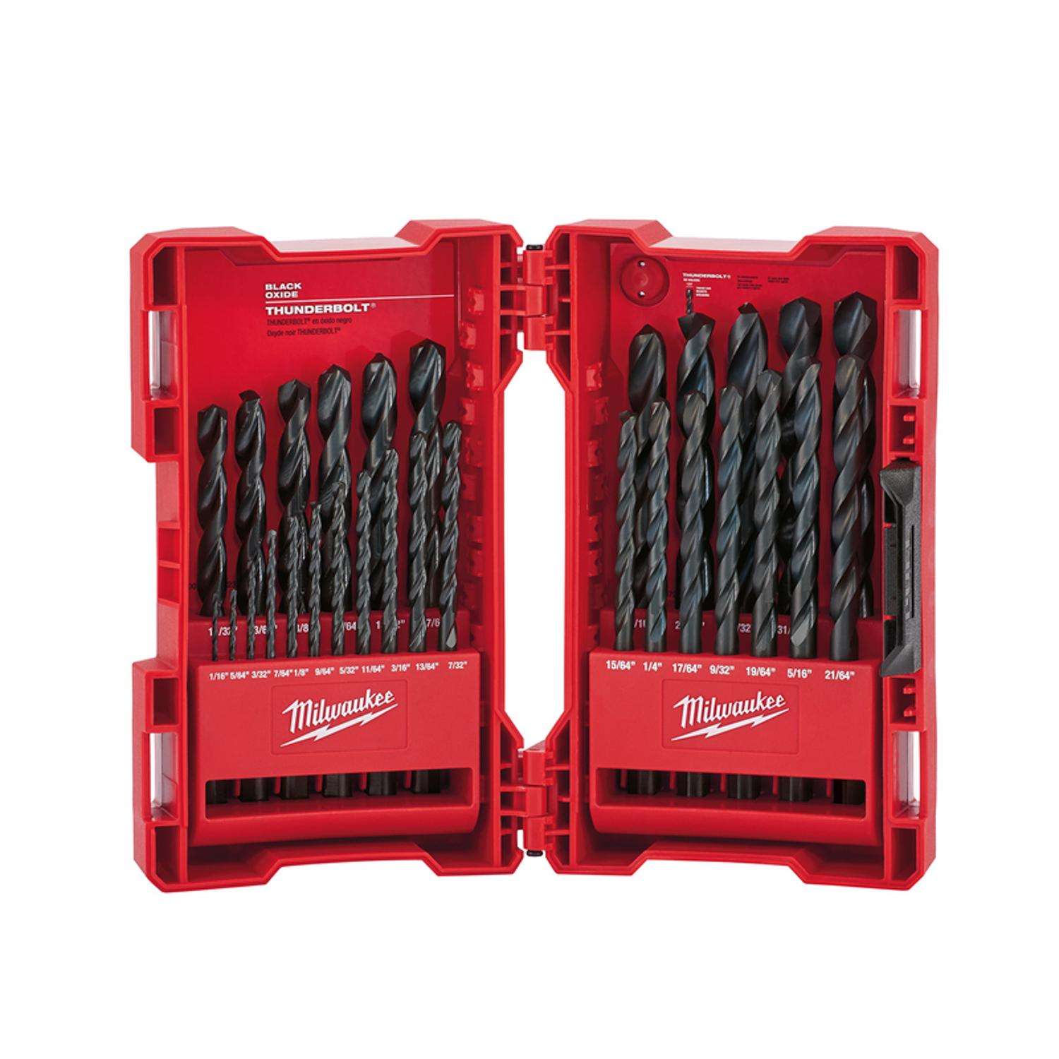 Milwaukee Thunderbolt Black Oxide Drill Bit Set 29 pc - Ace Hardware