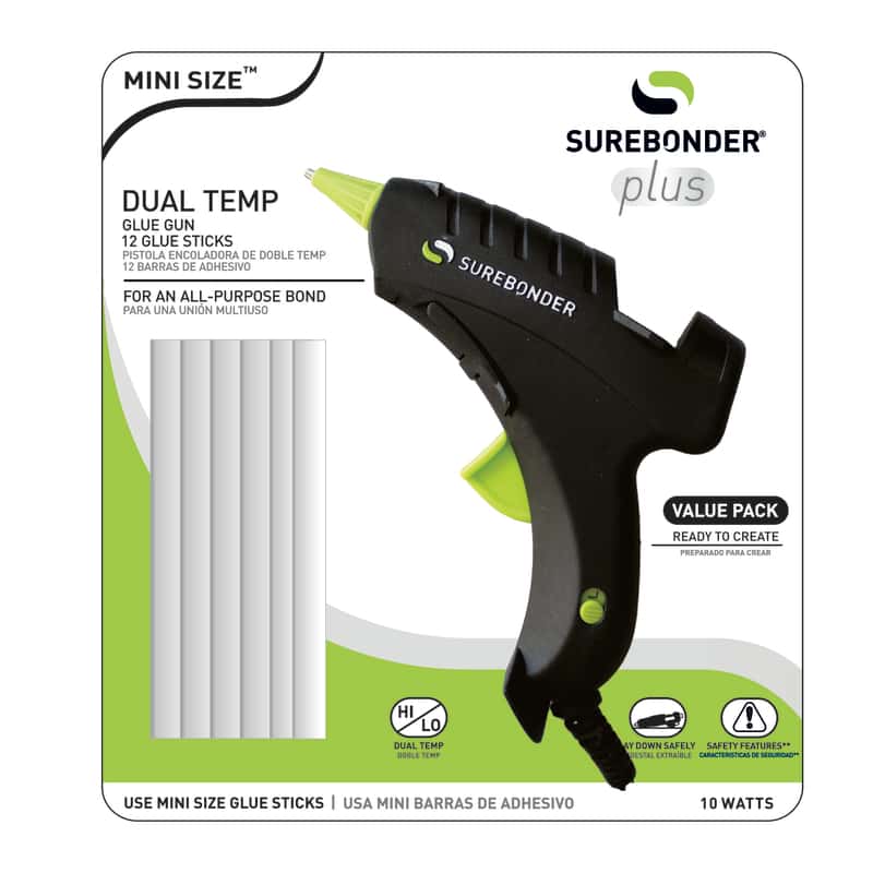 Surebonder Plus 20 W Dual Temperature Mini Glue Gun Kit 110 V - Ace ...