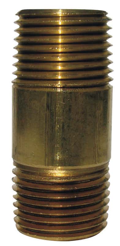 JMF 1/2 in. MPT x 1/2 in. Dia. x 2 in. L MPT Brass Nipple - Ace Hardware