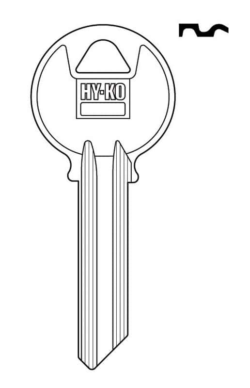 Hy-Ko Traditional Key Automotive Key Blank Y2 Single For For Yale Locks ...