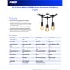 Feit SOLAR STRING LIGHTS LED Solar String Light Set Clear 20 ft. 11 ...