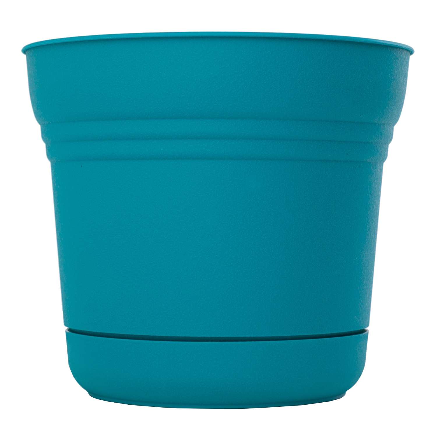 Bloem 12.8 in. H X 14.5 in. D Resin Planter Teal - Ace Hardware