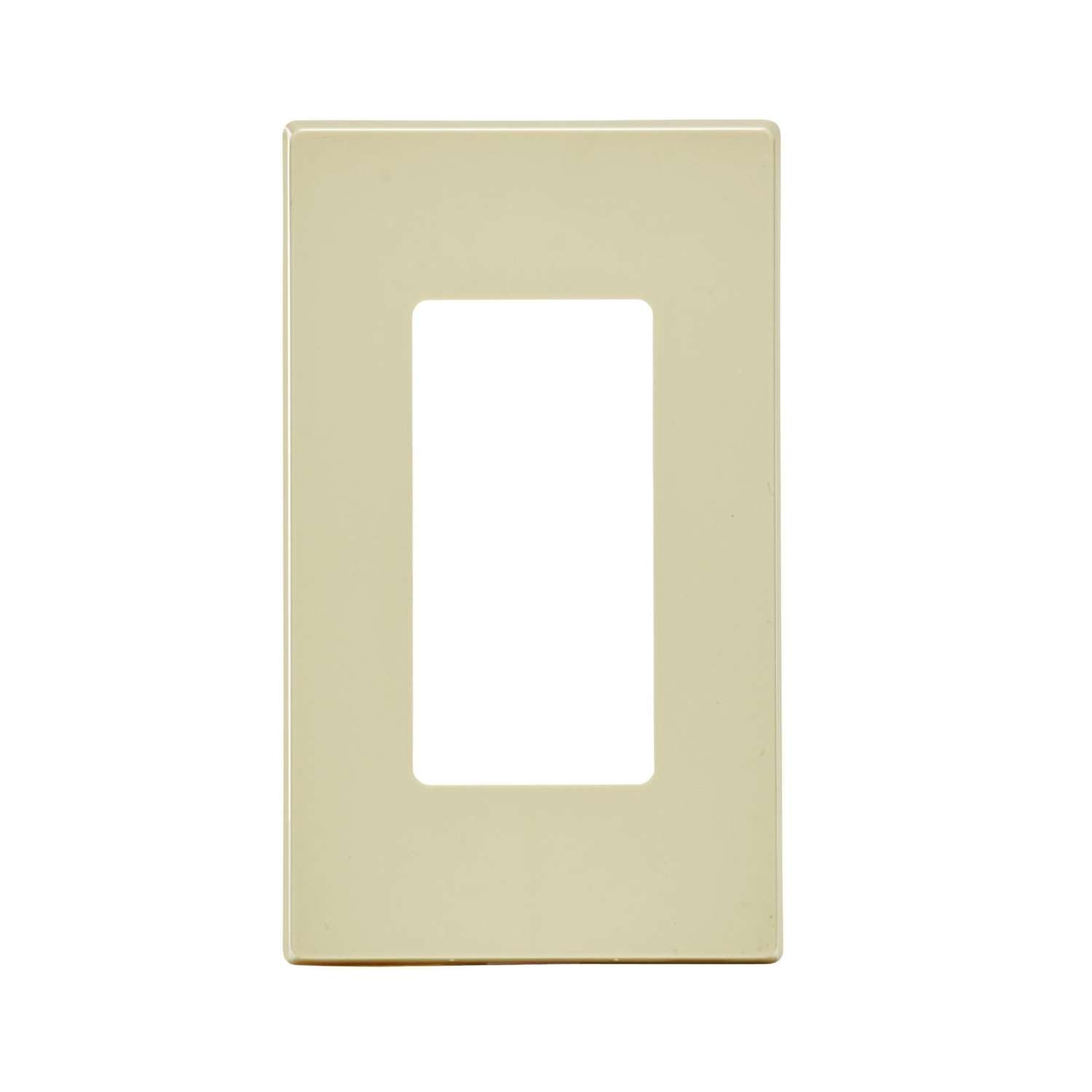 Leviton Decora Plus Ivory 1 gang Polycarbonate Decorator Screwless Wall ...