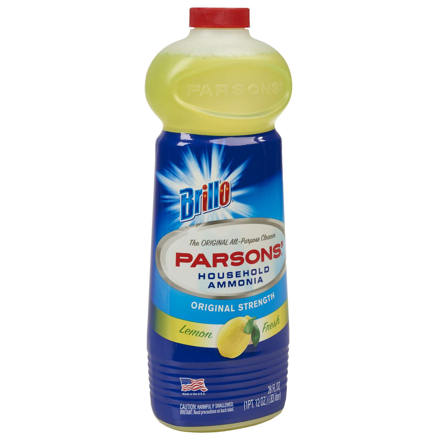 Brillo Parson's Lemon Fresh Scent Concentrated Ammonia Liquid 28 oz ...