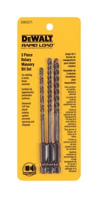 DeWalt Rapid Load Carbide Tipped Masonry Drill Bit Set 3 pc. - Ace Hardware