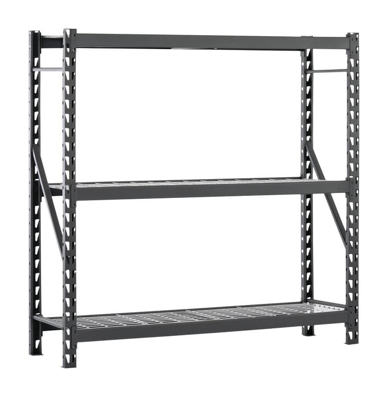 Muscle Rack Edsal 72 in. H X 77 in. W X 24 in. D Steel Shelving Unit ...