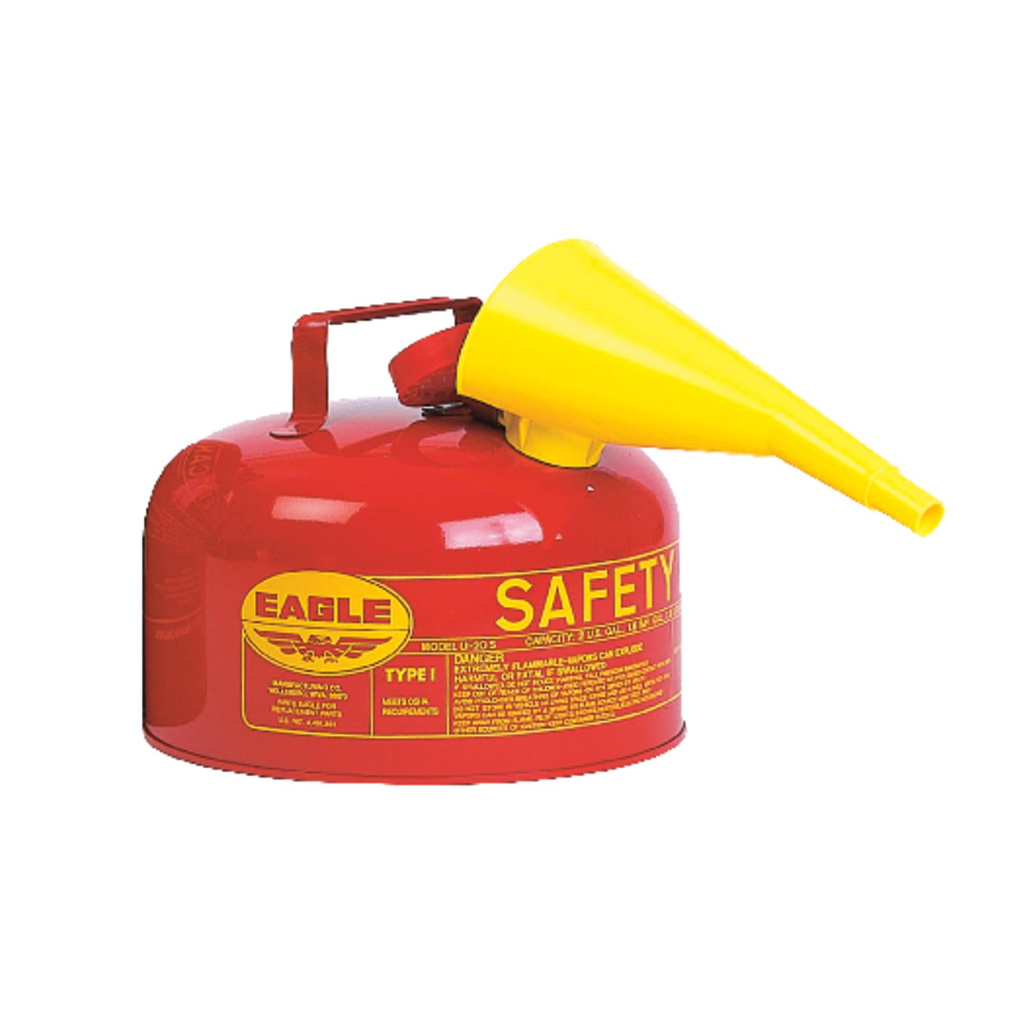 Eagle Steel Safety Gas Can 2 gal Mfr# UI20FS - Ace Hardware