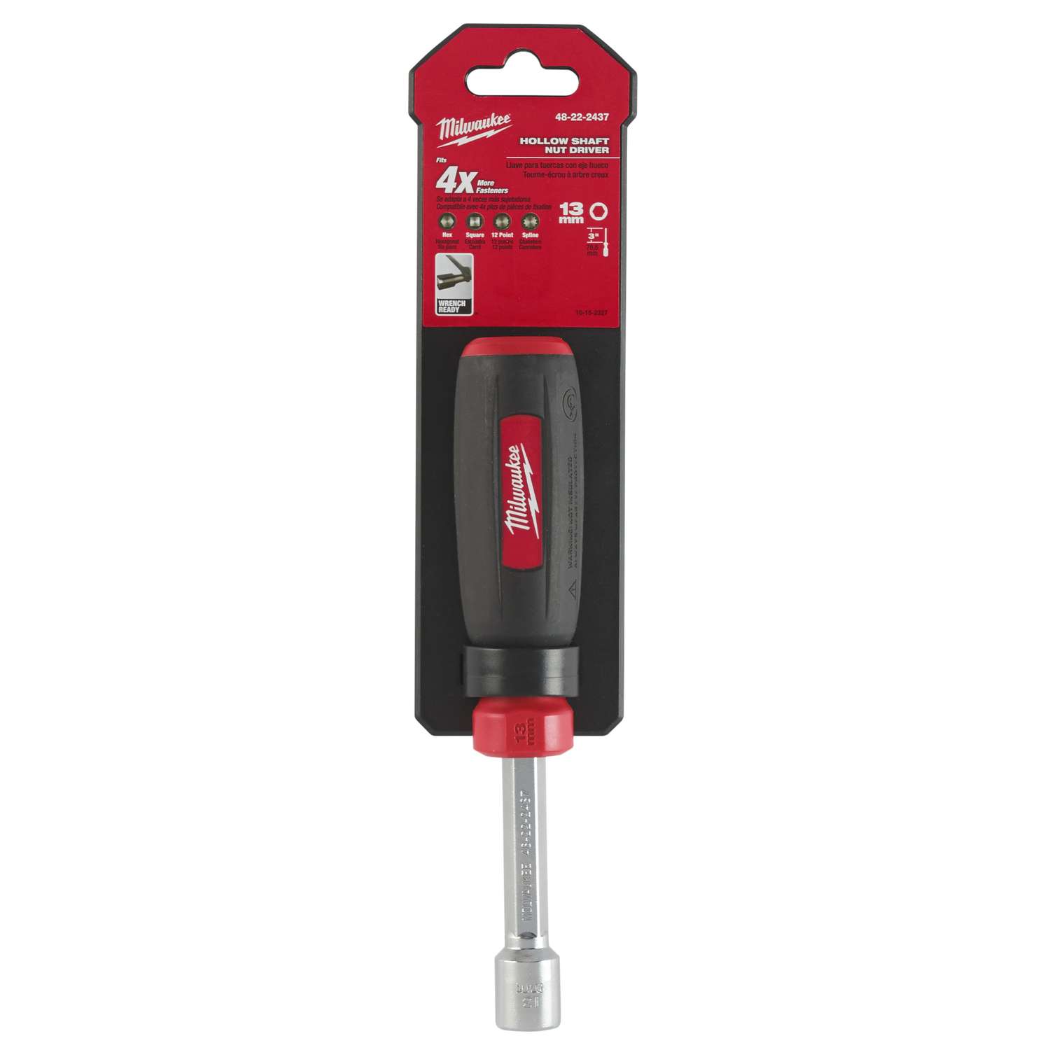 Milwaukee 13 mm Metric Hollow Shaft Nut Driver 7 in. L 1 pc. - Ace Hardware