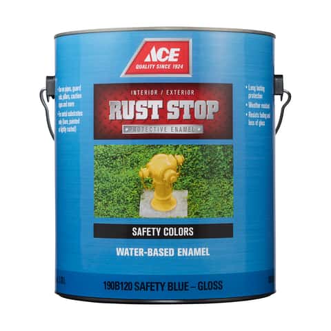 Ace Rust Stop Indoor / Outdoor Gloss Safety Blue Enamel Rust ...
