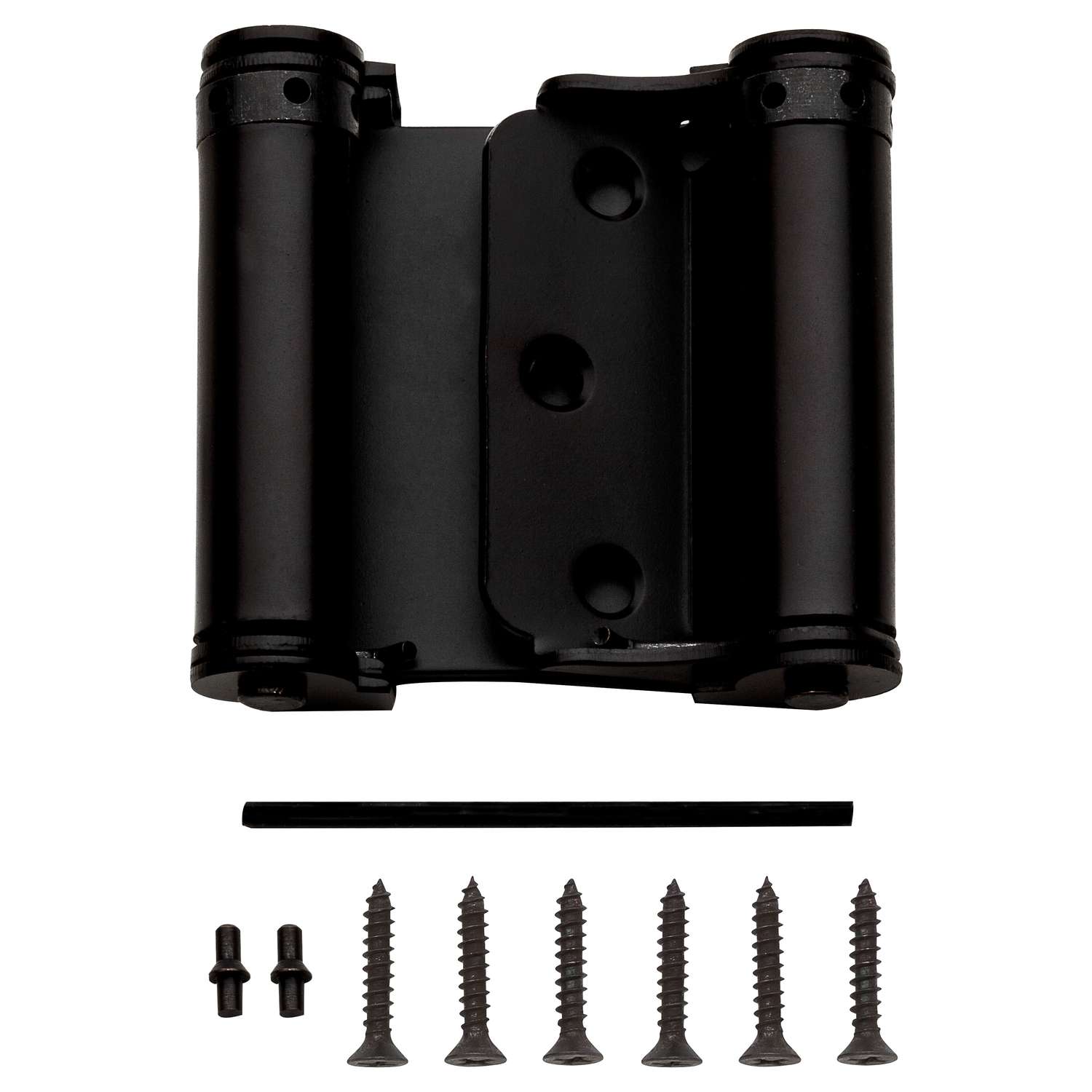 National Hardware 3 in. L Oil Rubbed Bronze Double-Acting Spring Hinge ...