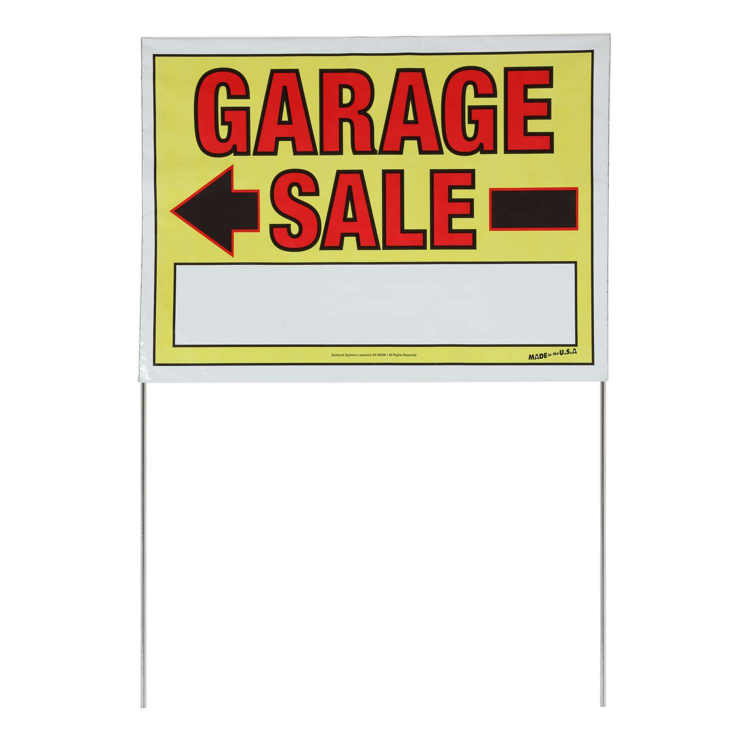 Sunburst Systems English Yellow Informational Sign 32 in. H X 22 in. W ...