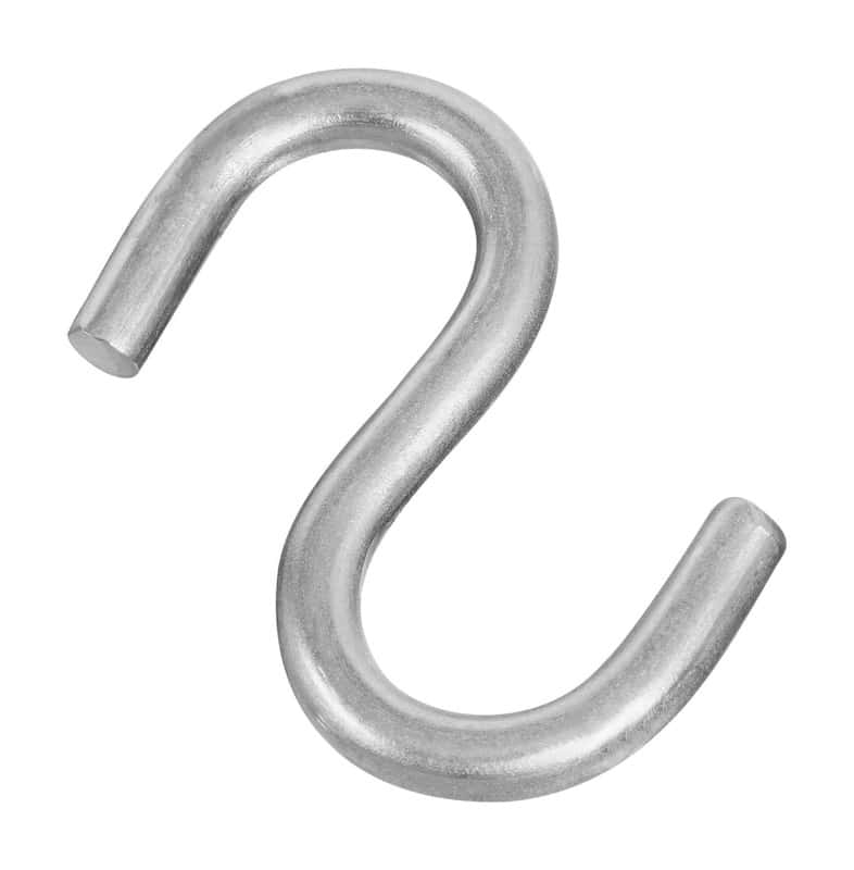 National Hardware Silver Stainless Steel 3 in. L Open S-Hook 145 lb 1 ...