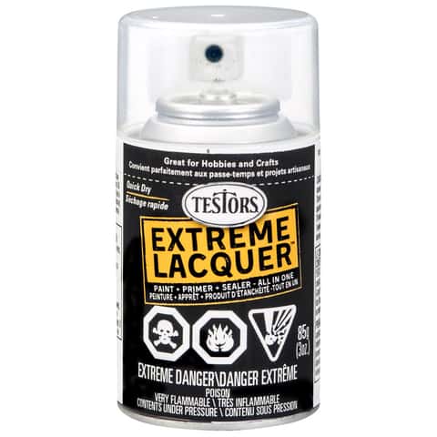 Testors Extreme Lacquer Gloss Clear Spray Paint 3 oz - Ace Hardware