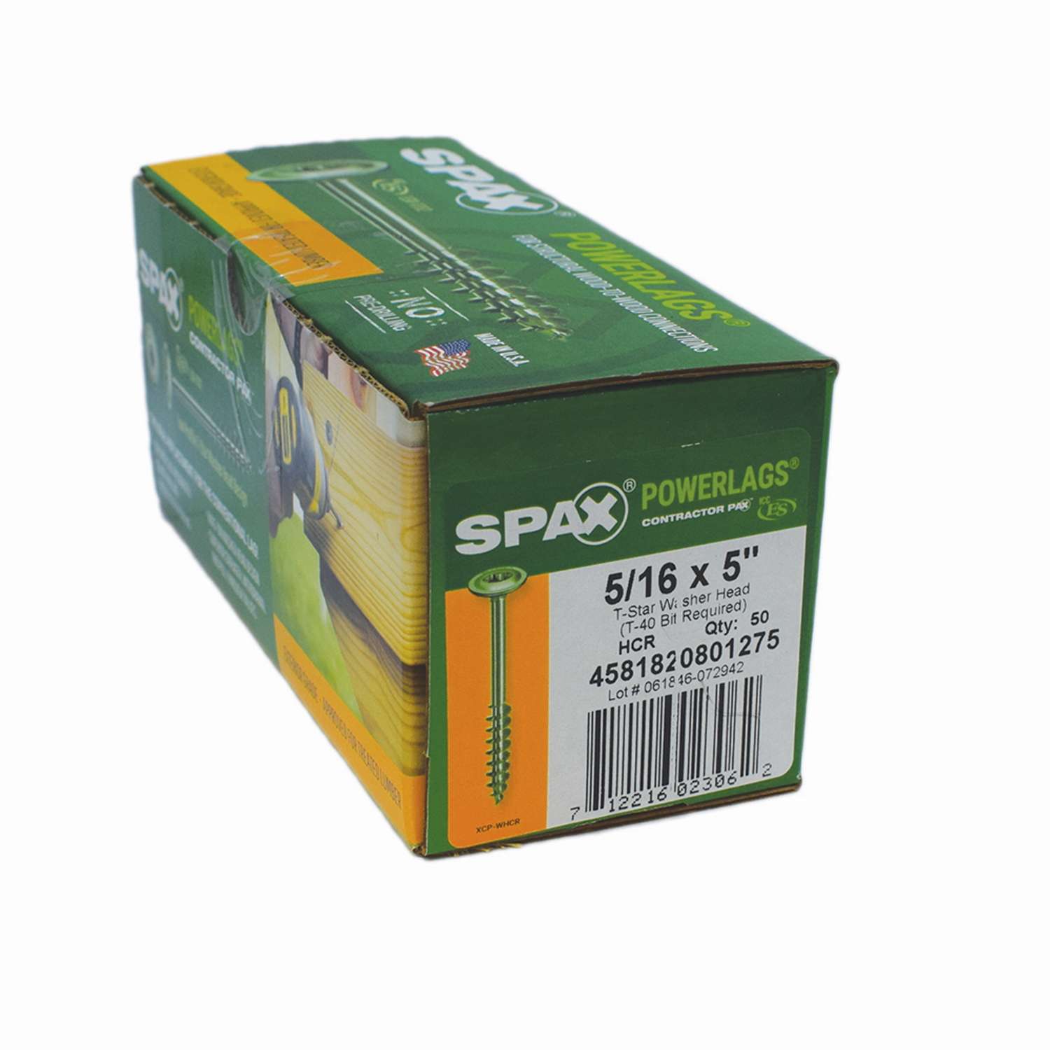 SPAX PowerLags 5 in. L Washer Head Construction Screws 50 pk - Ace Hardware