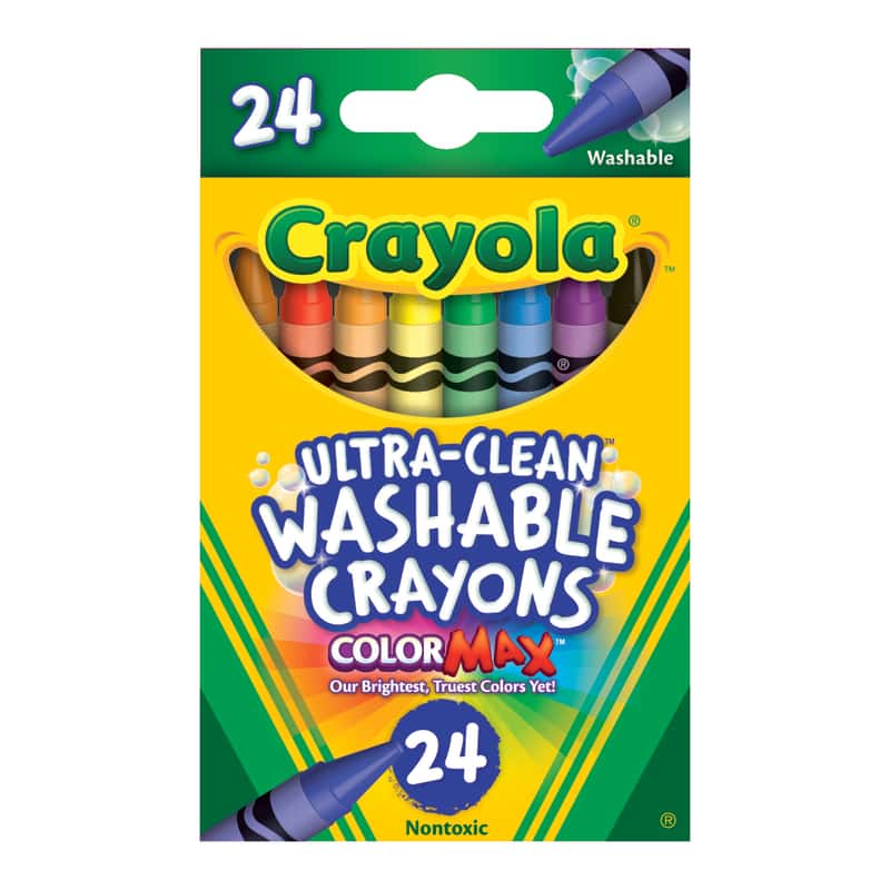 Crayola Ultra-Clean Washable Assorted Color Crayons 24 pk - Ace Hardware