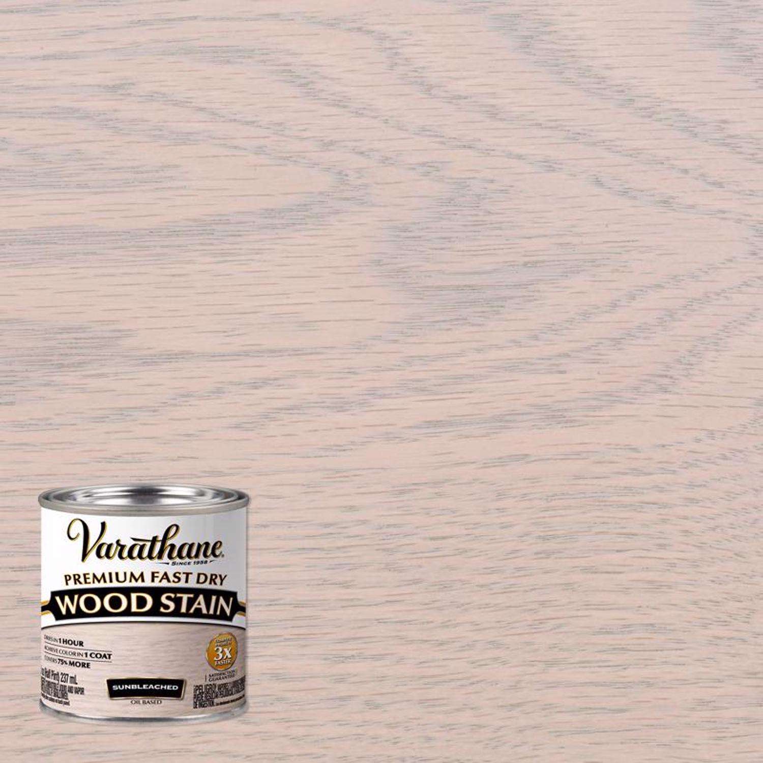 Varathane Premium Sun Bleached Oil-Based Fast Dry Wood Stain 0.5 pt ...