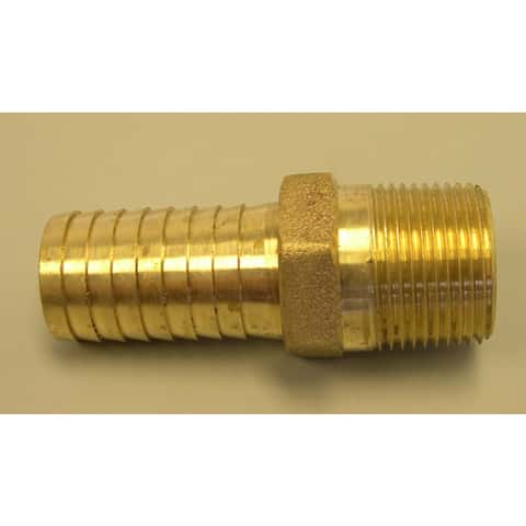 Campbell 2 in. MPT 2 in. D Barb Red Red Brass Male Adapter - Ace Hardware