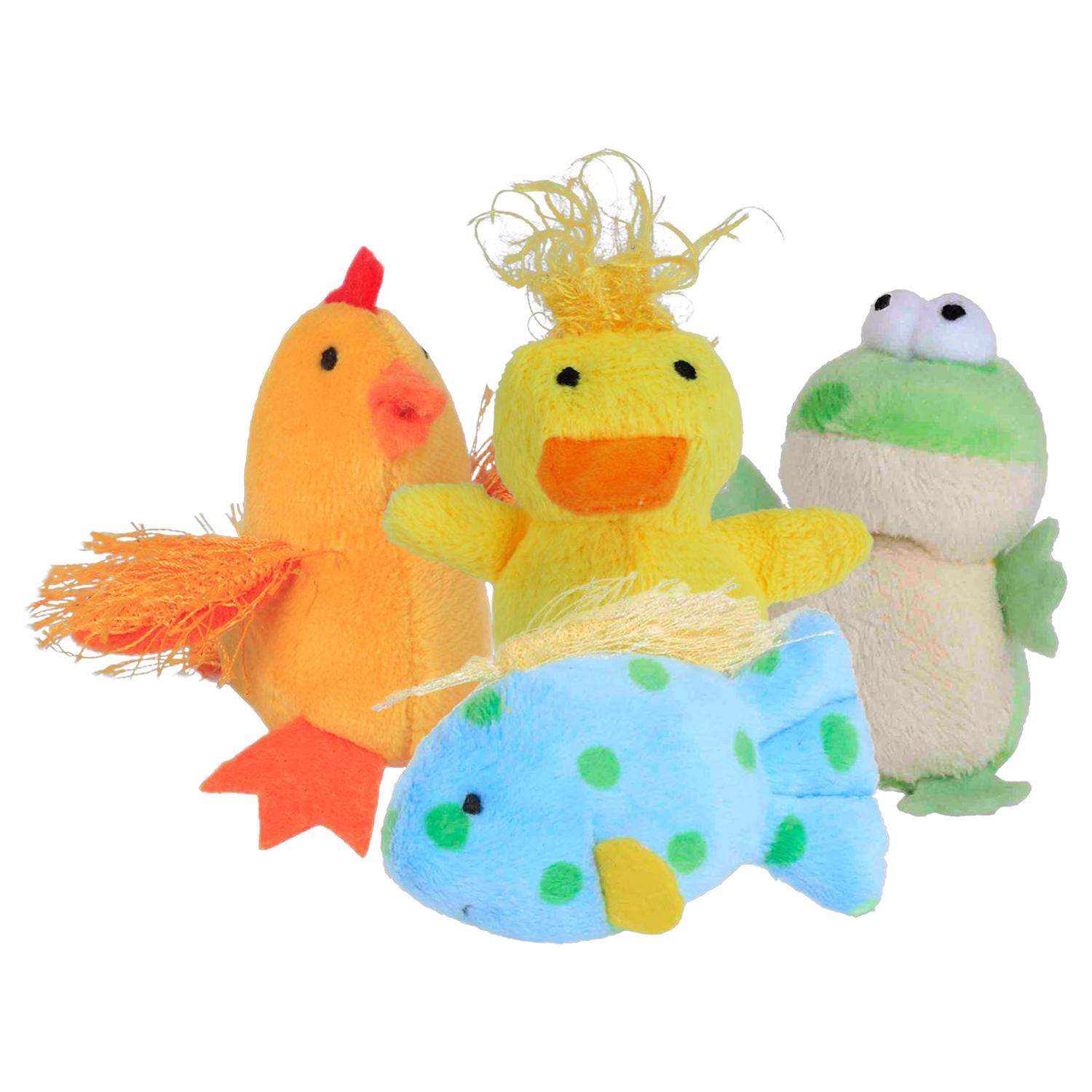 Multipet Look Who's Talking Assorted Animal Cat Toy 3 in. 1 pk - Ace ...