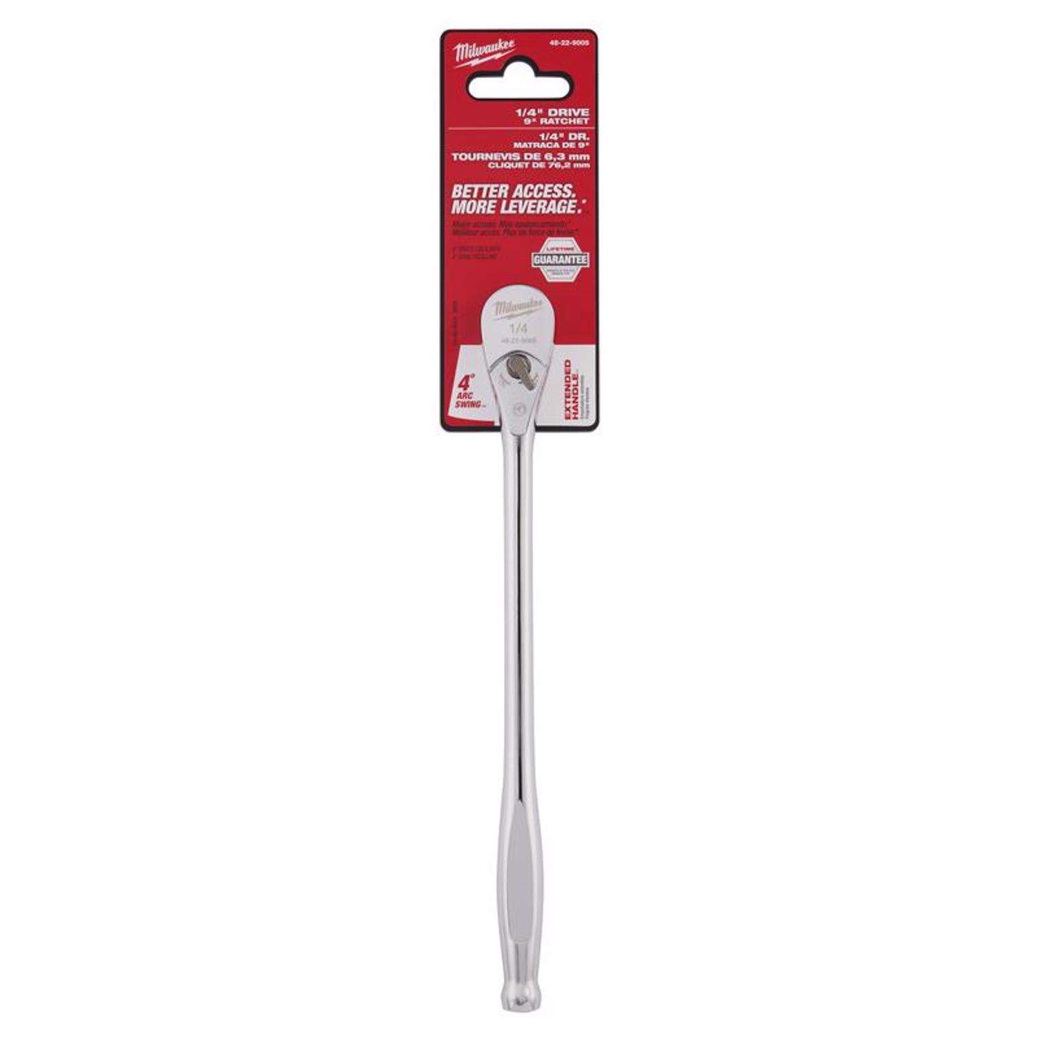 Milwaukee 1/4 in. drive SAE Ratchet 90 teeth - Ace Hardware