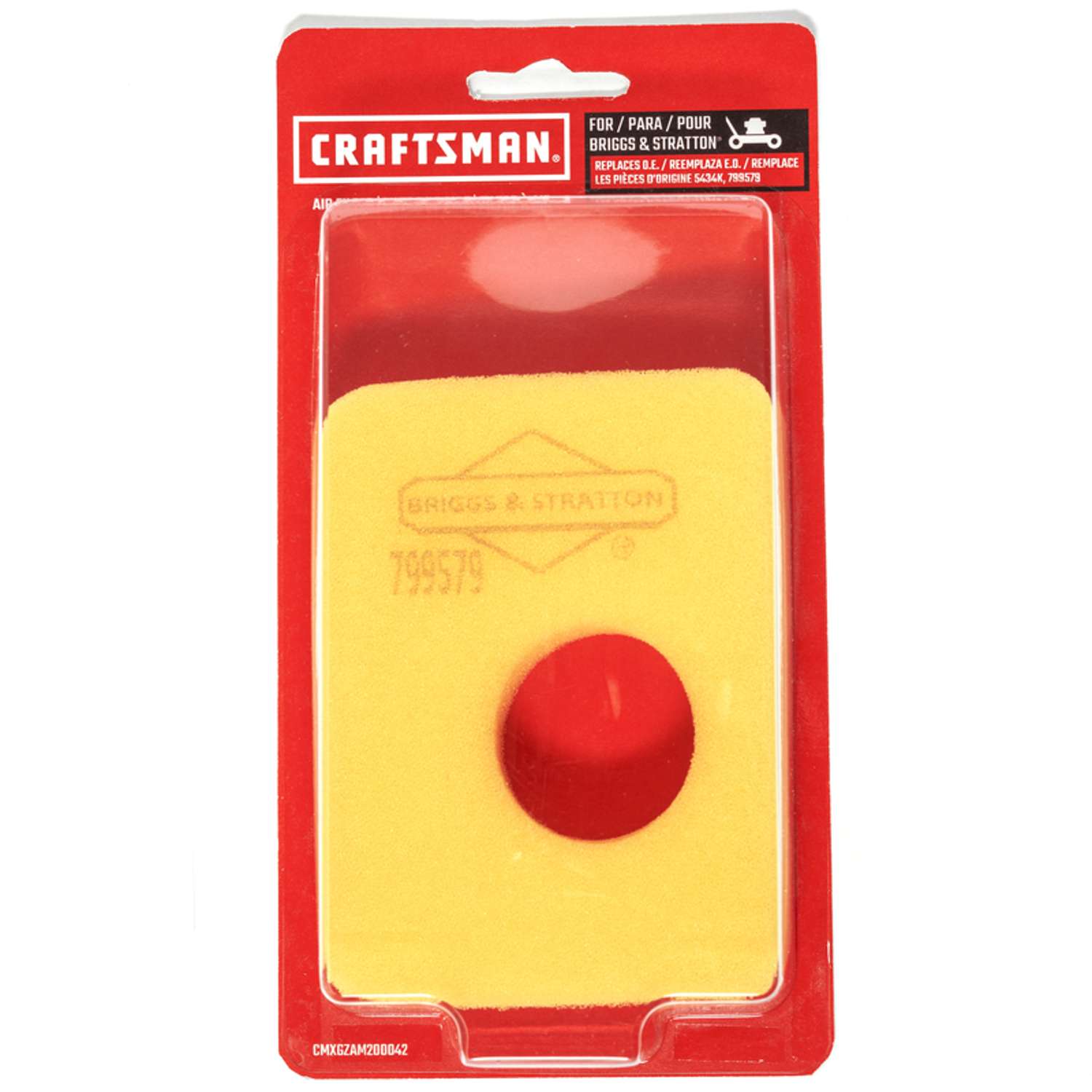 Craftsman Small Engine Air Filter For 5434K,799579 - Ace Hardware