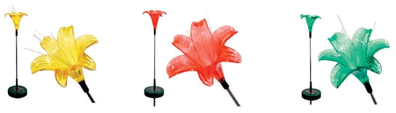 Living Accents Solar Lily Flowers - Ace Hardware