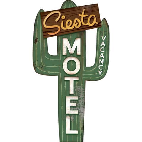 Open Road Brands Siesta Motel Rustic Tin Sign Metal 1 pk - Ace Hardware
