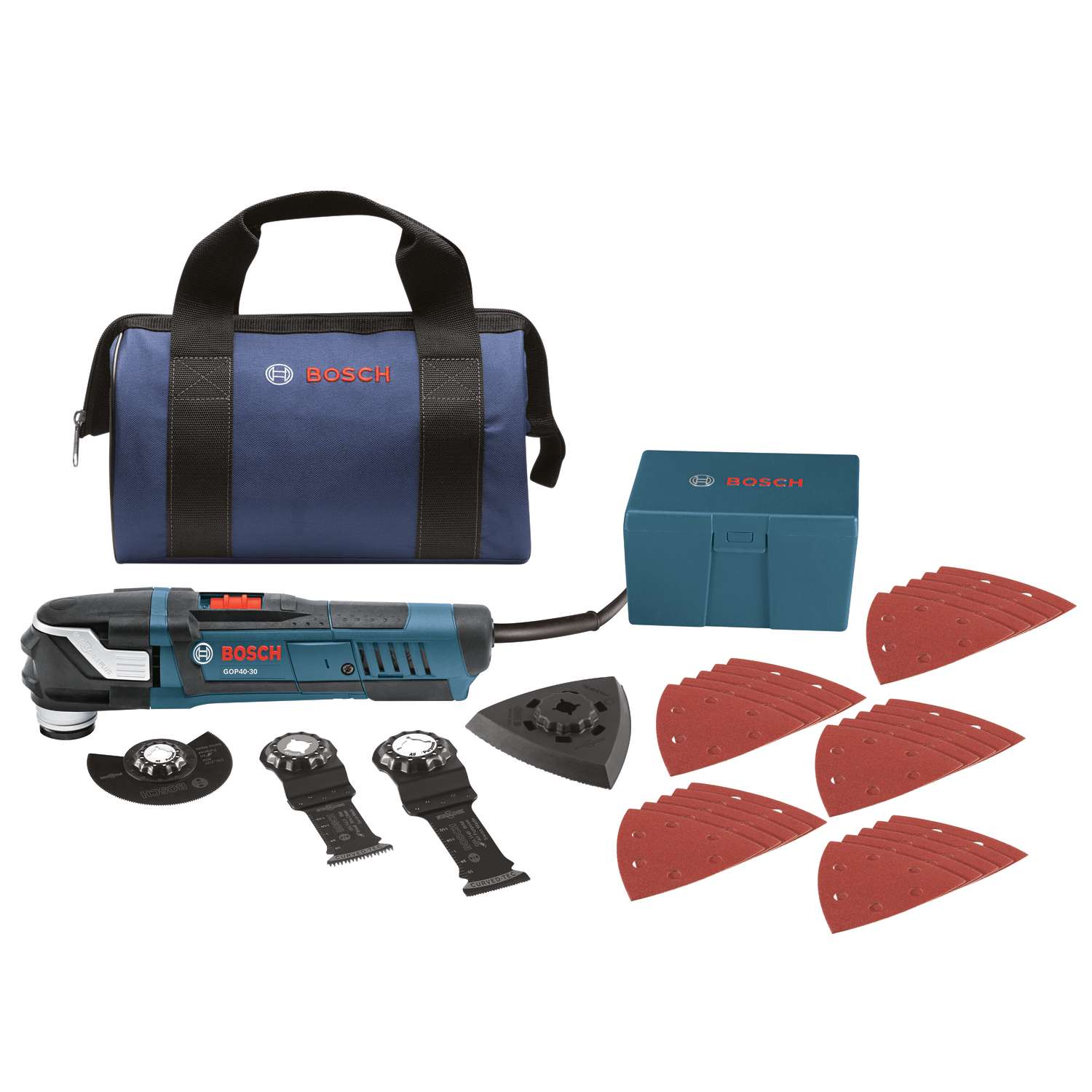 Bosch Starlock 4 amps 120 V Corded Oscillating Multi-Tool Kit 20 opm ...
