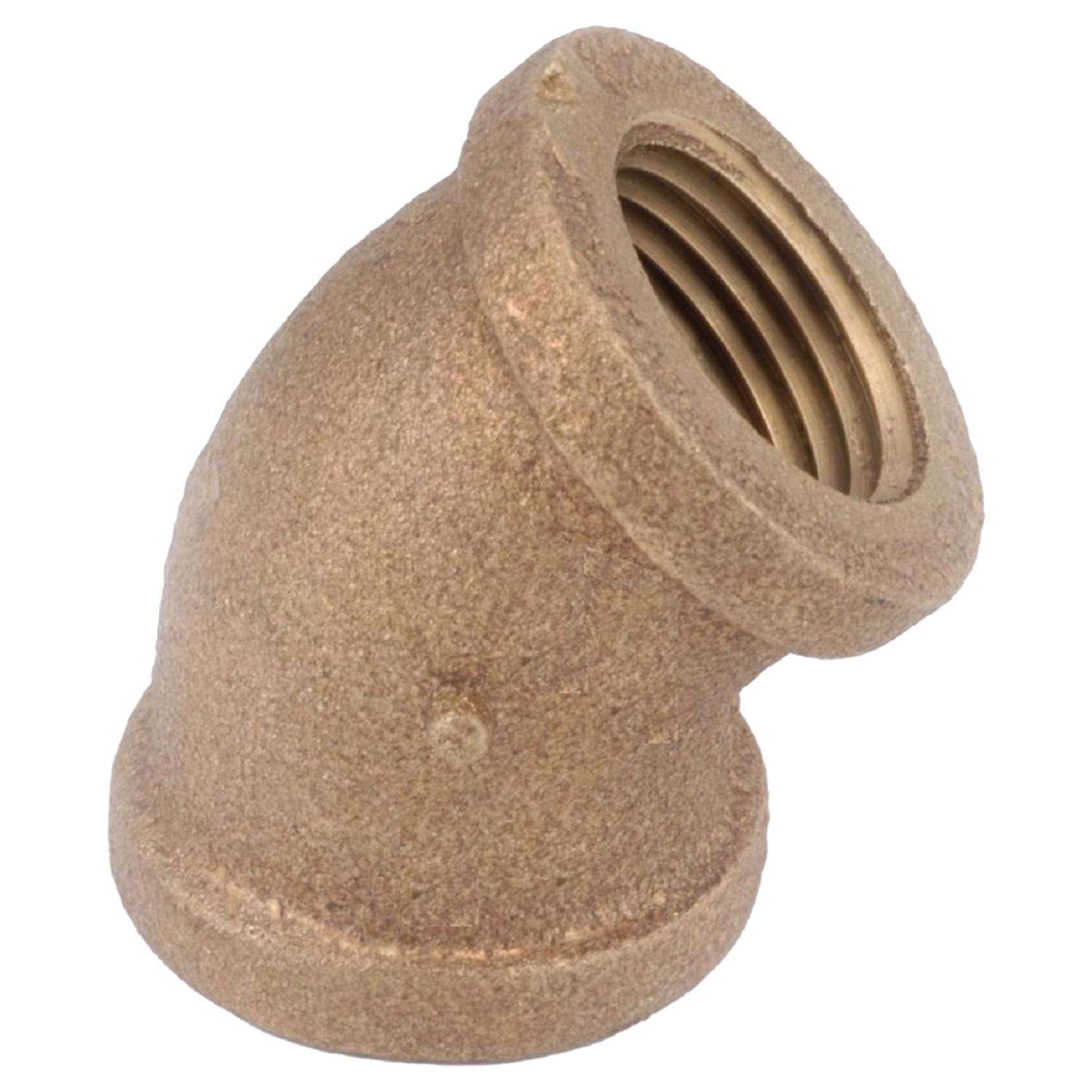 Anderson Metals 1/2 in. FIP in. X 1/2 in. D FIP Brass 45 Degree Elbow ...