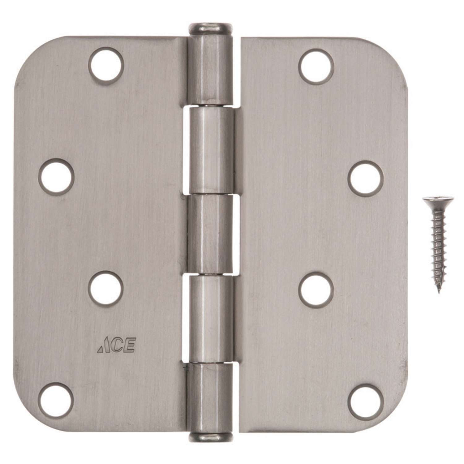 Ace 4 in. L Satin Nickel Residential Door Hinge 3 pk - Ace Hardware