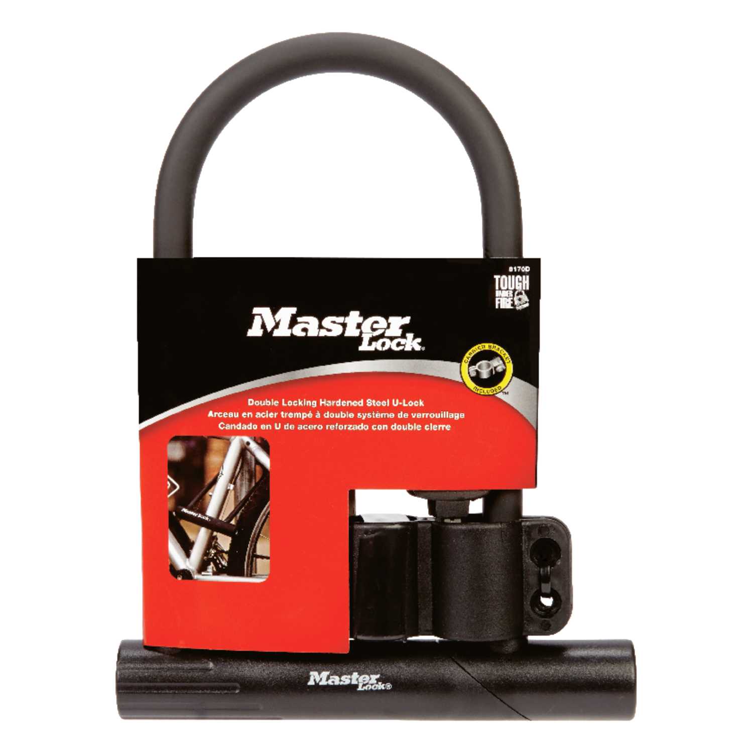 Master Lock 8 in. H x 6-1/8 in. W Steel Double Locking U-Lock 1 each ...