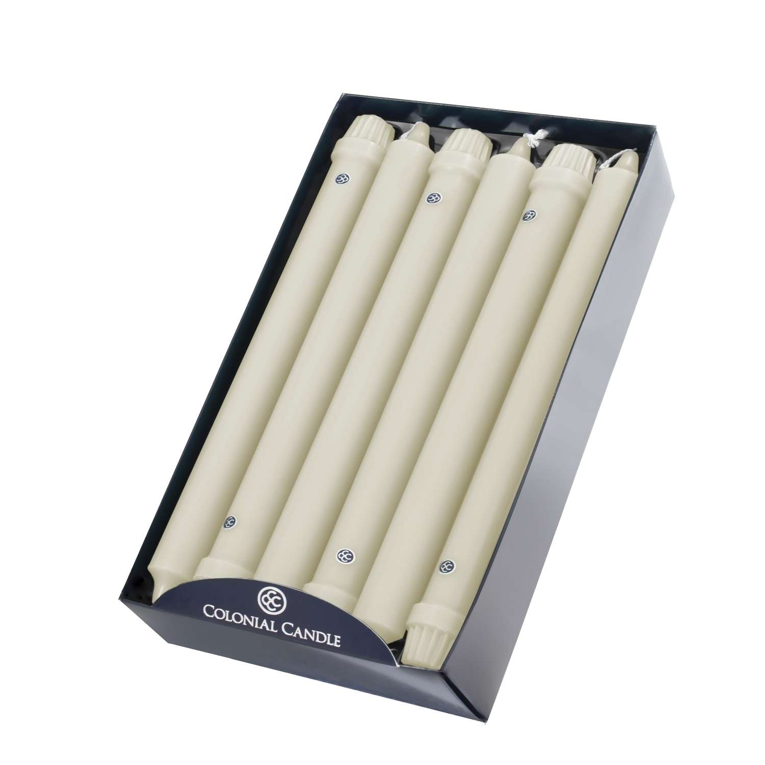 Colonial Candle Ivory White Unscented Scent Classic Taper Candle - Ace ...