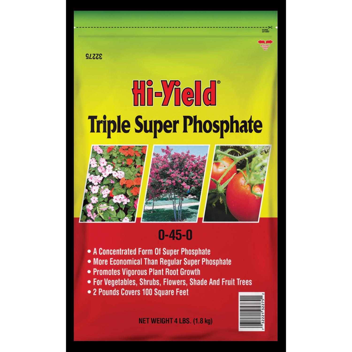 Hi-Yield TRIPLE SUPER PHOSPHATE 0-45-0 Granules Plant Food 4 lb Mfr ...