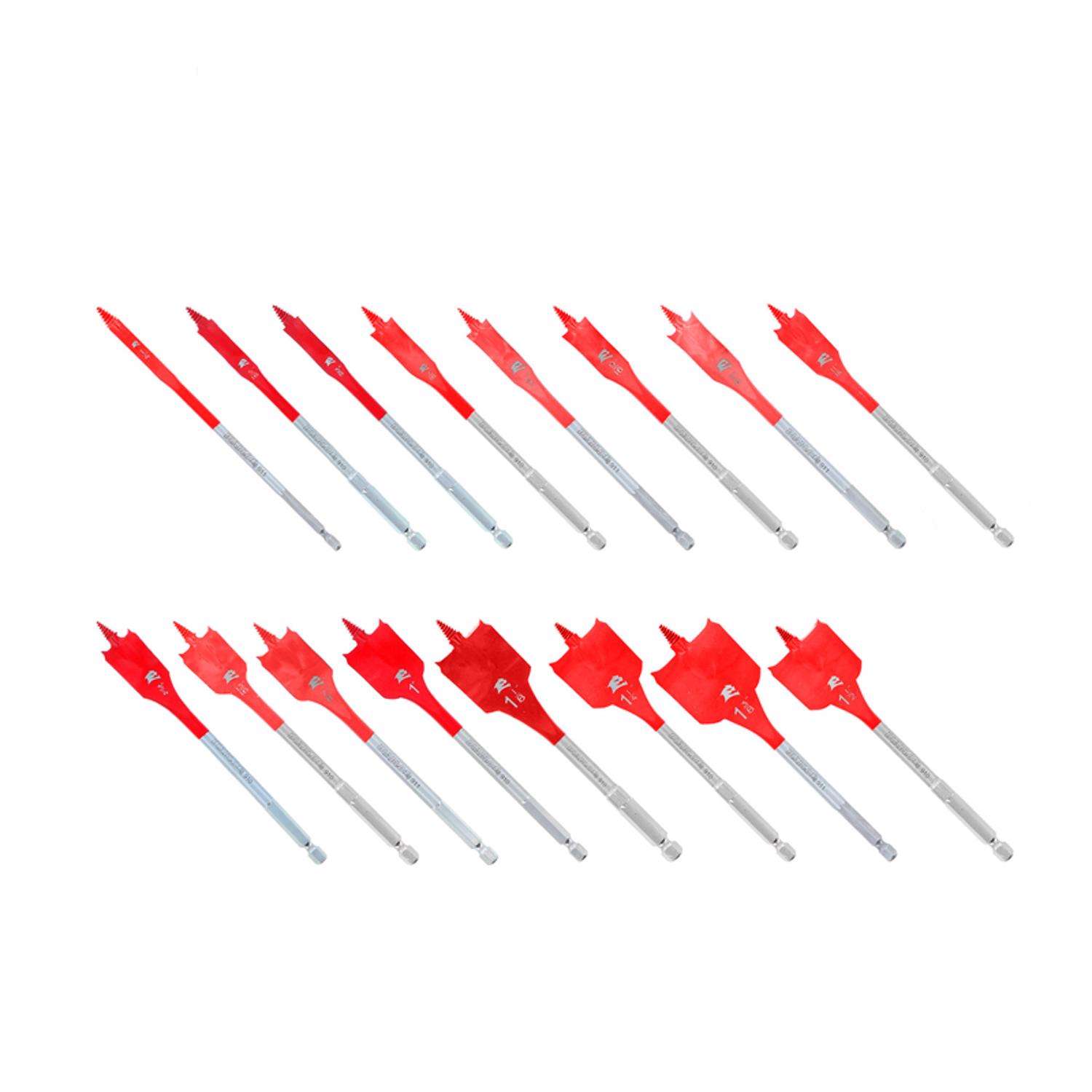 Diablo 6 in. L High Speed Steel Clean Wood Spade Bit Set Hex Shank 16 ...