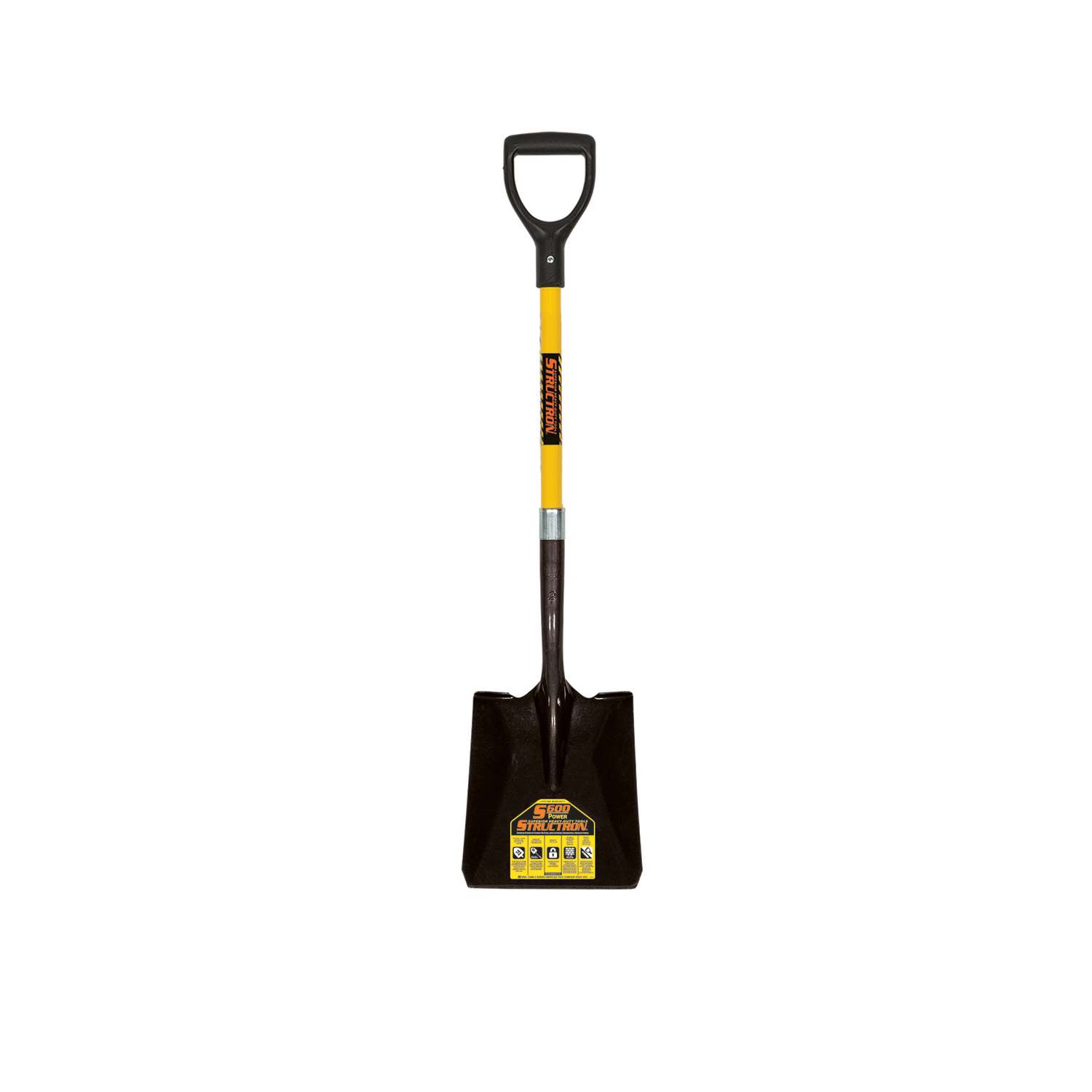 Structron S600 Power Square Shovel Fiberglass Handle Mfr# 49563 - Ace ...