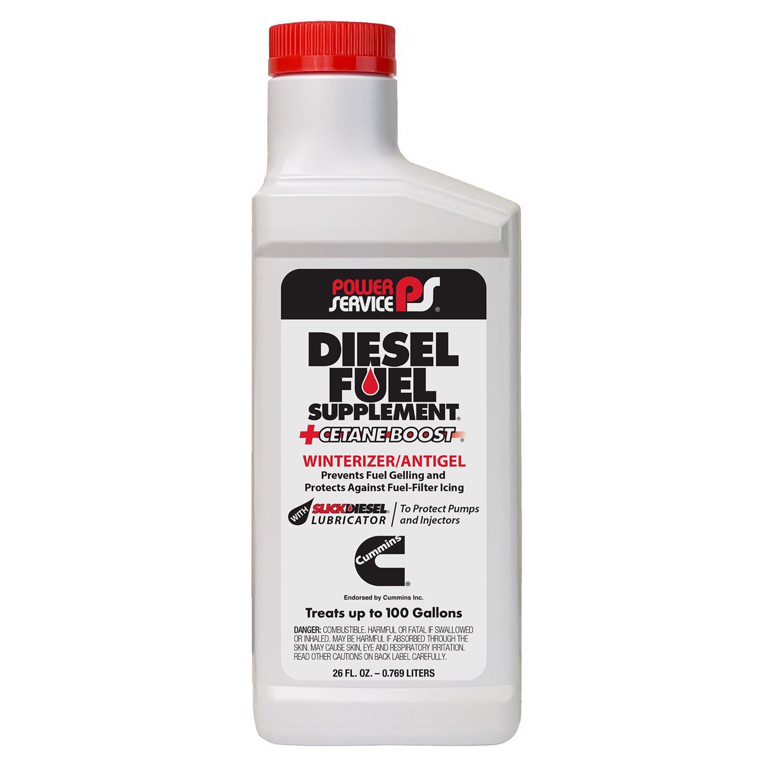 Power Service Diesel Fuel Supplement +Cetane Boost Diesel Fuel Anti-Gel ...