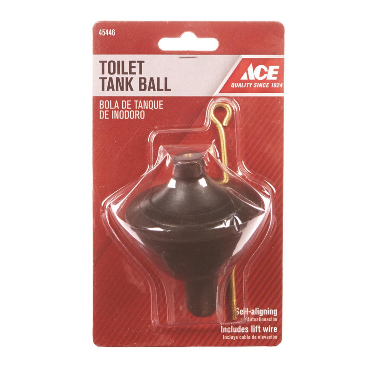 Ace Toilet Tank Ball Black Rubber For Universal - Ace Hardware